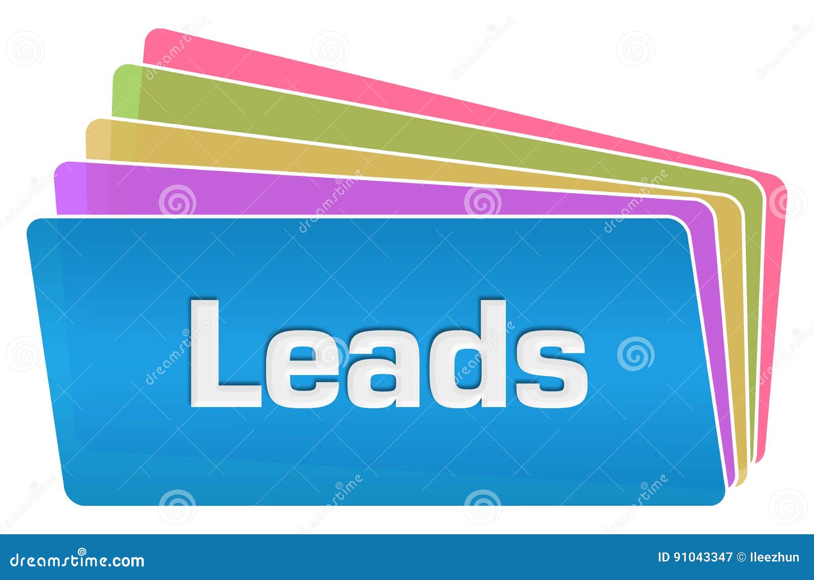 Leads Colorful Squares Stack Stock Illustration - Illustration of ...