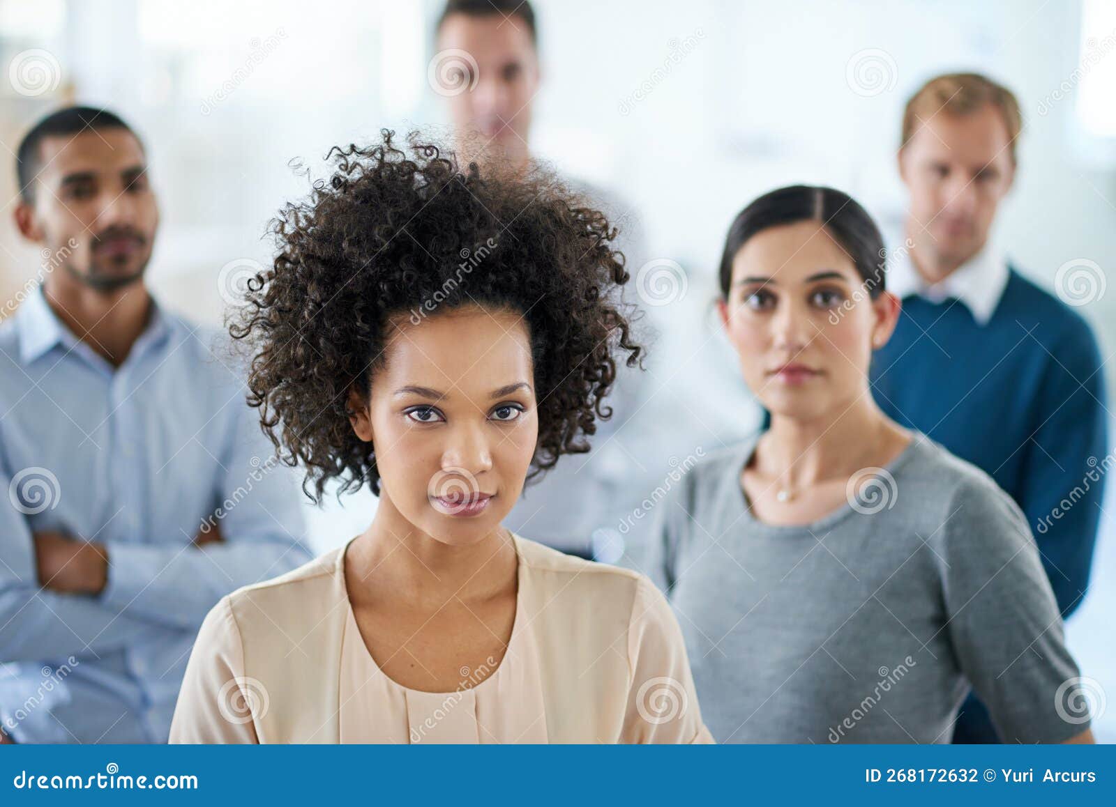 She Leads by Example. Portrait of a Group of Diverse Colleagues ...