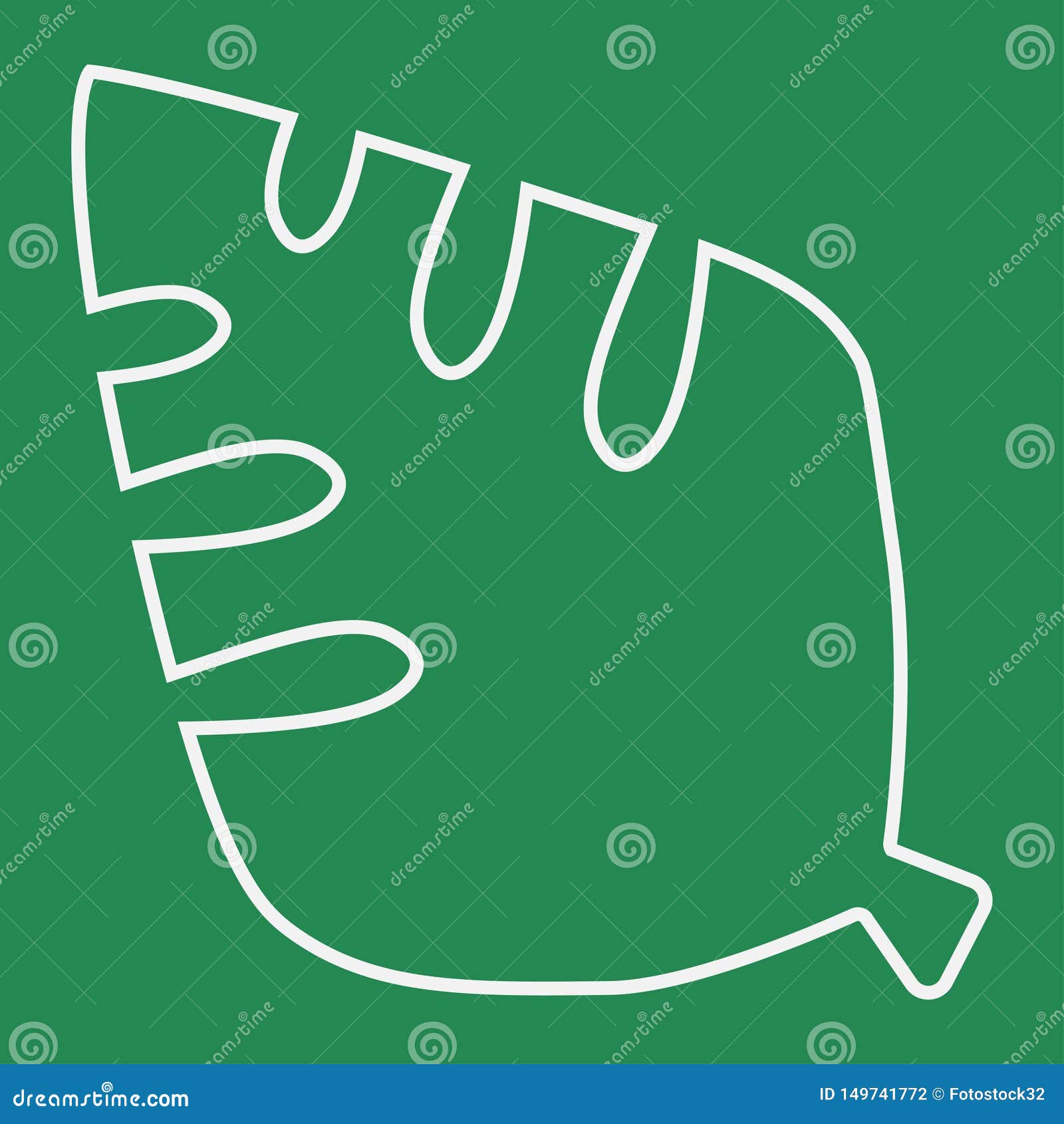 Leaf of an Ancient Tree Contour Stock Vector - Illustration of ...