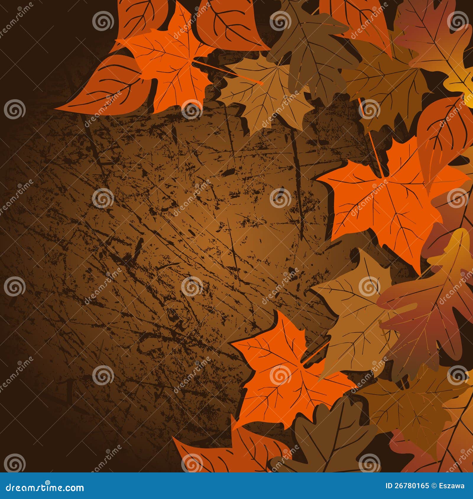 Leaf, Autumn - Vector Background Stock Vector - Illustration of revival ...