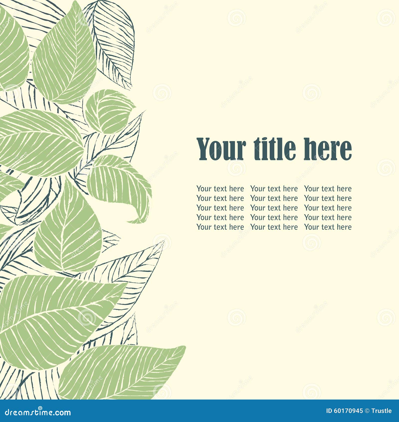 Leaf background stock vector. Illustration of graphic - 60170945