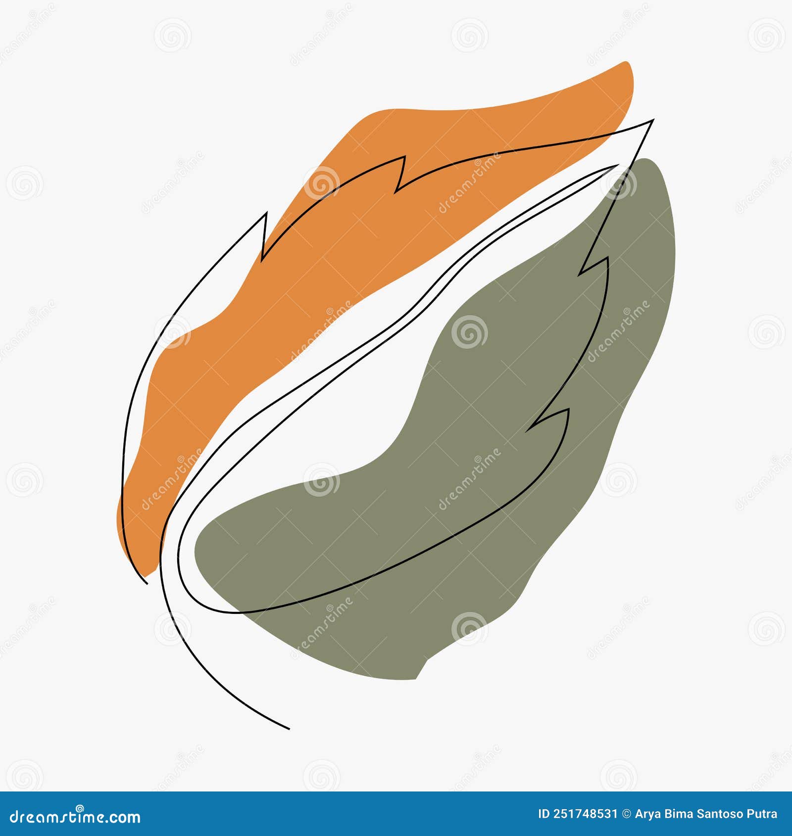 Leaf Background Logo Design, Vector Art Icons, in Pastel Colors Stock ...