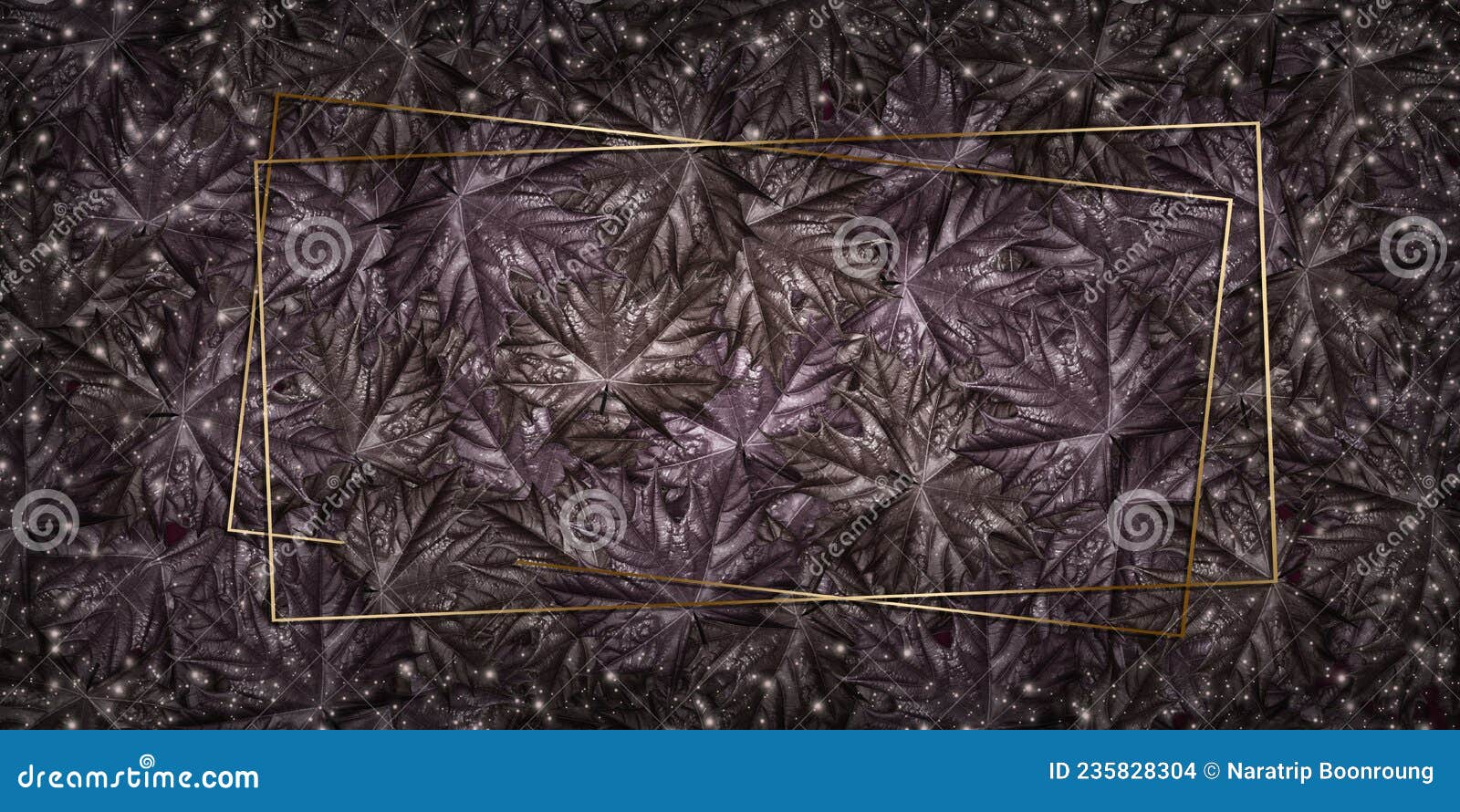 Leaf Background Text Frame Natural Background 3D Illustration Stock ...