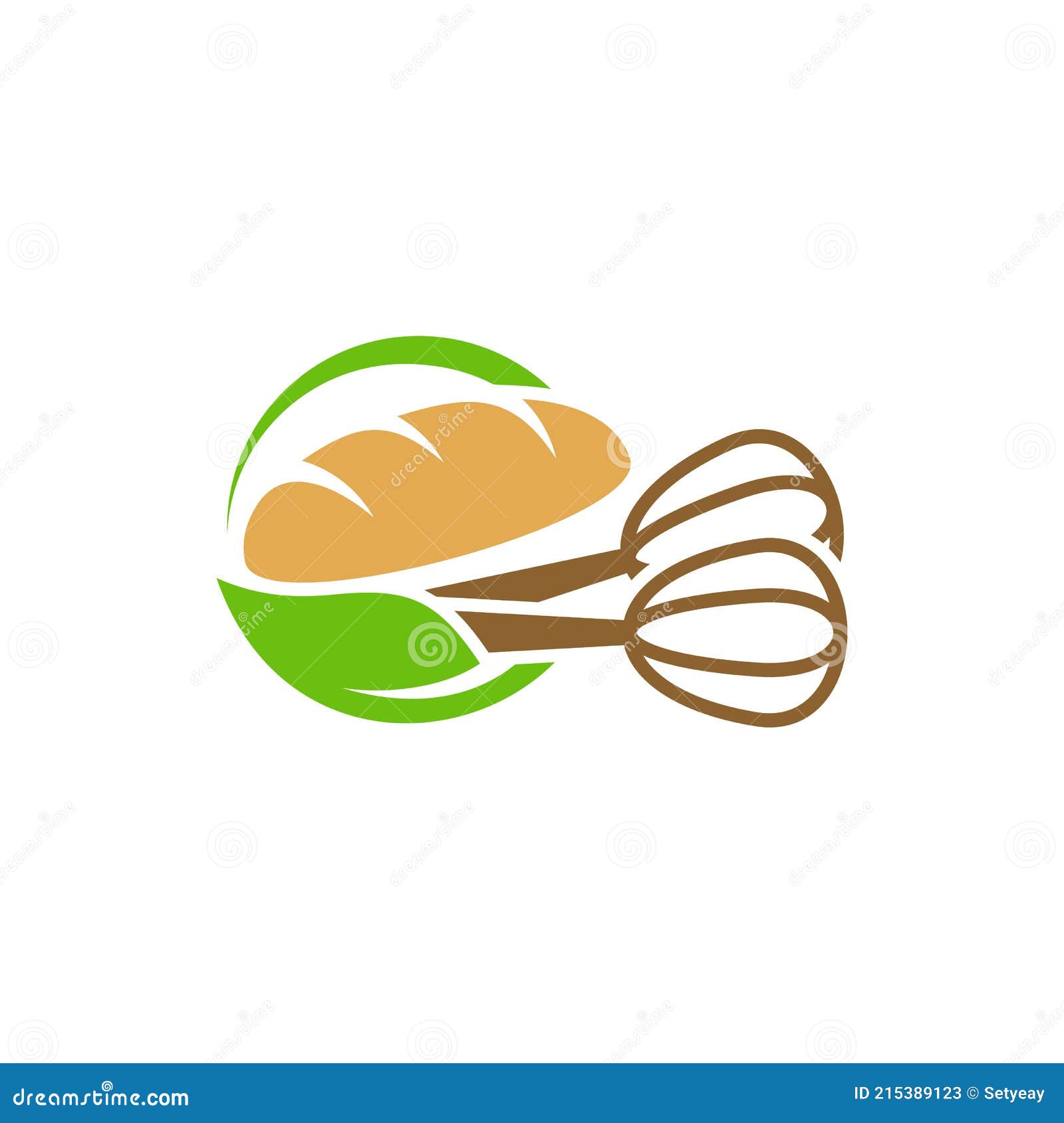 Leaf Bakery Logo Design Vector Illustration, Creative Bakery Logo ...