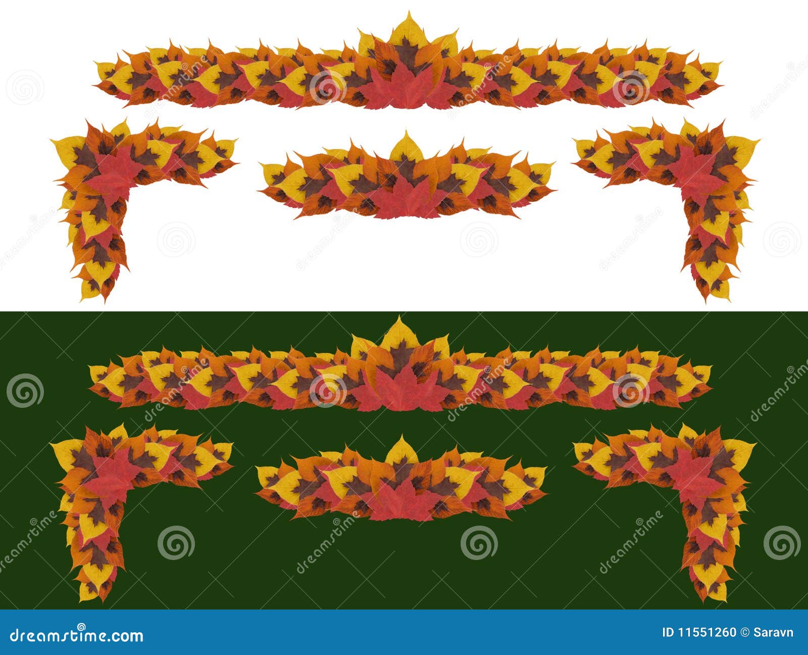 Leaf Banner stock illustration. Illustration of orange - 11551260