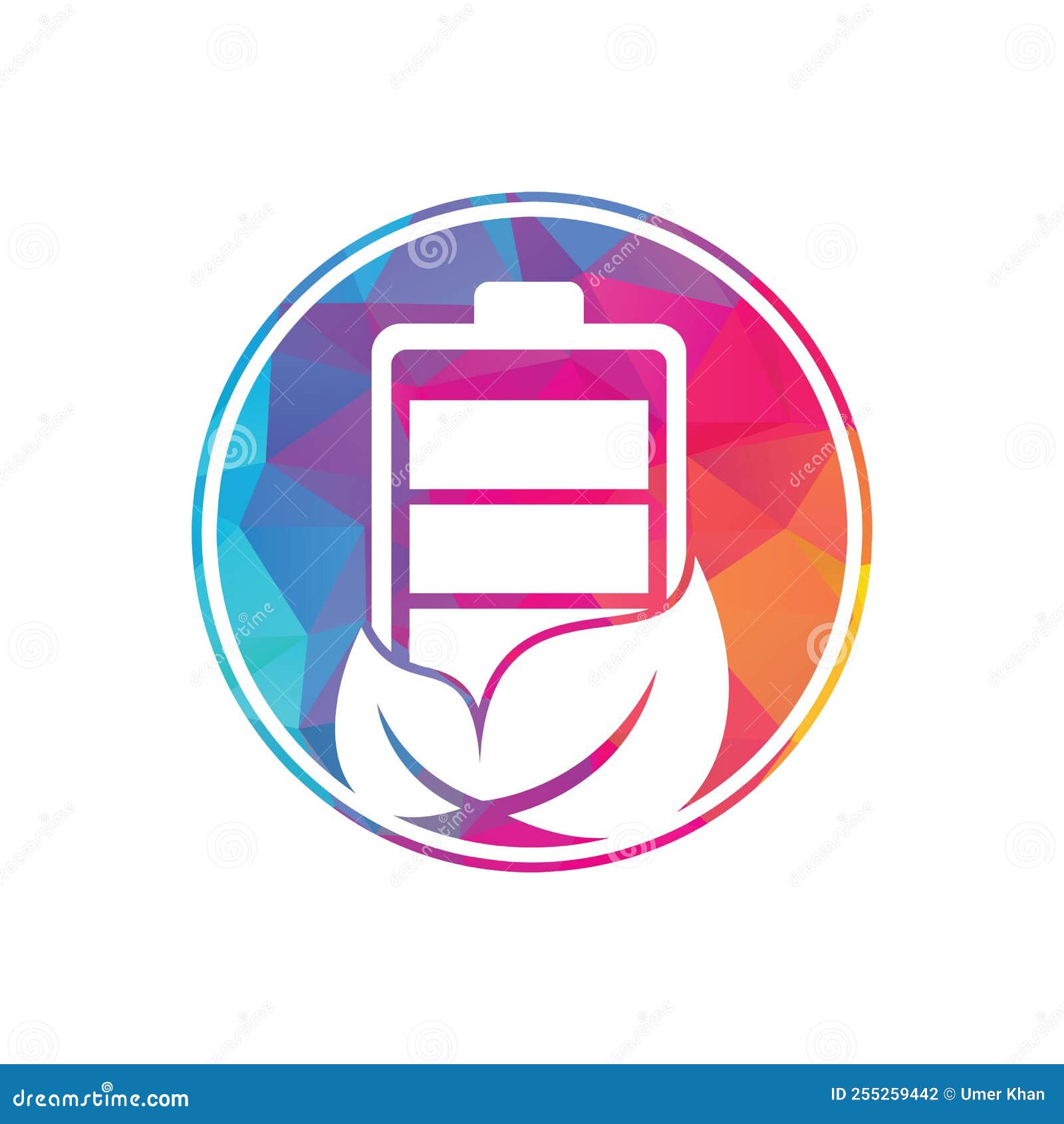 Leaf Battery Logo Design Vector Icon. Stock Vector - Illustration of ...