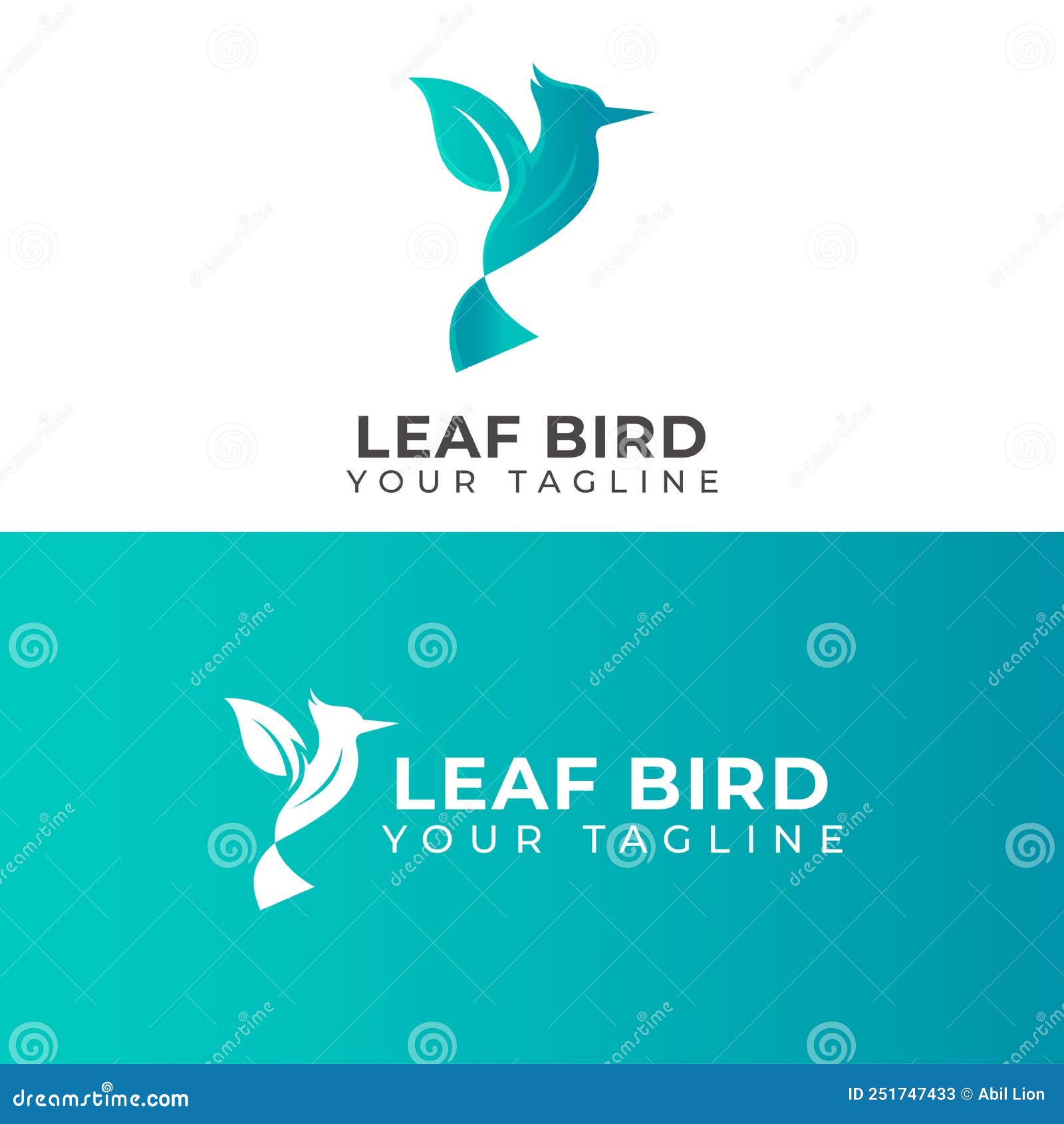 Leaf Bird Logo Vector Illustration Stock Vector - Illustration of ...