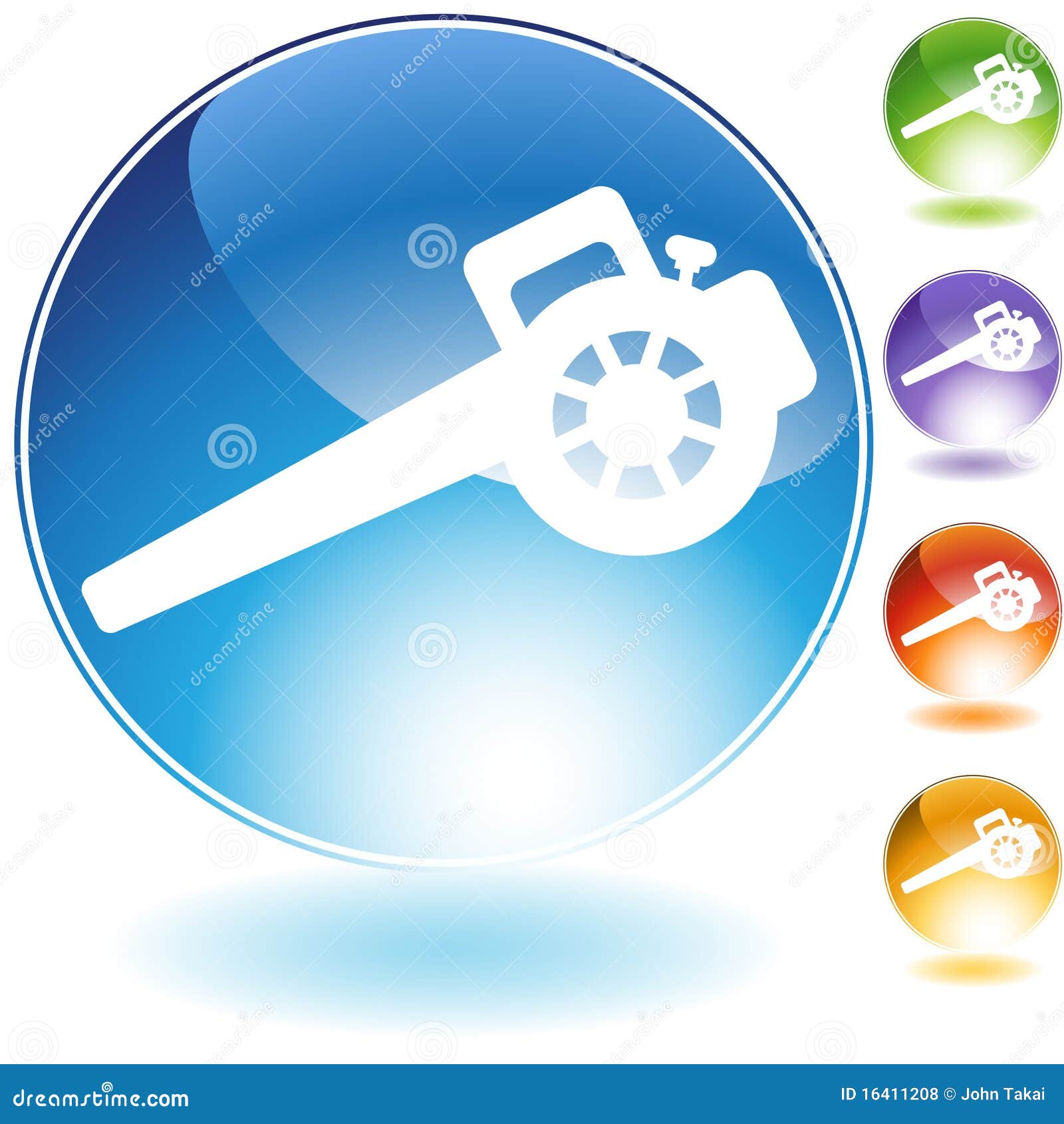 Leaf Blower Cartoon Vector | CartoonDealer.com #33337421