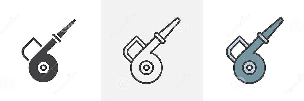 Leaf blower icon vector stock illustration. Illustration of autumn ...