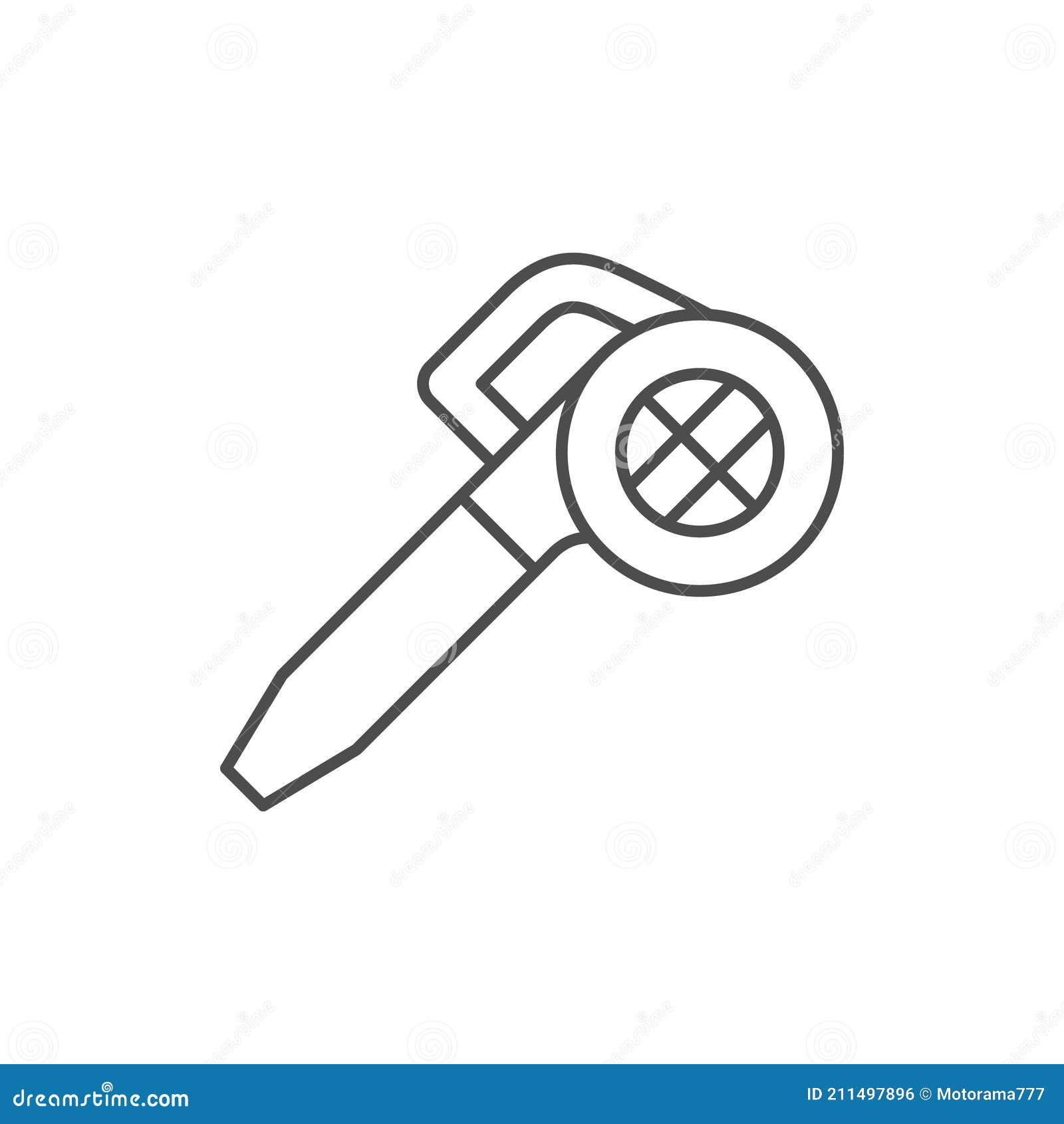 Leaf Blower Line Outline Icon Stock Vector - Illustration of foliage ...