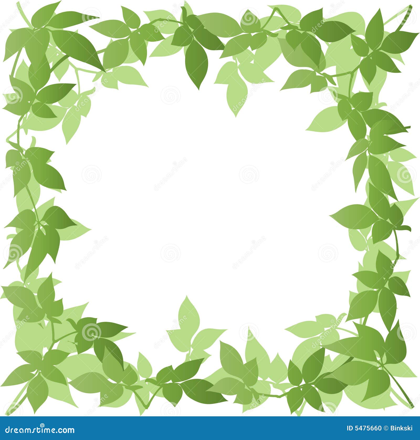 Leaf Border stock vector. Illustration of leaf, decor - 5475660