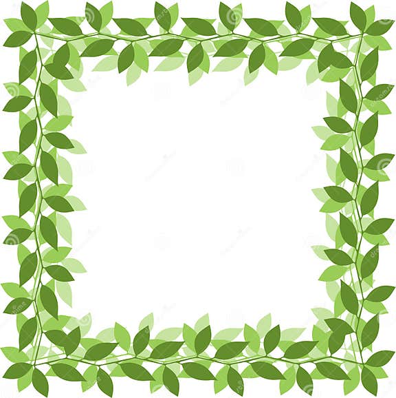 Leaf Border stock vector. Illustration of leaf, vintage - 5475680