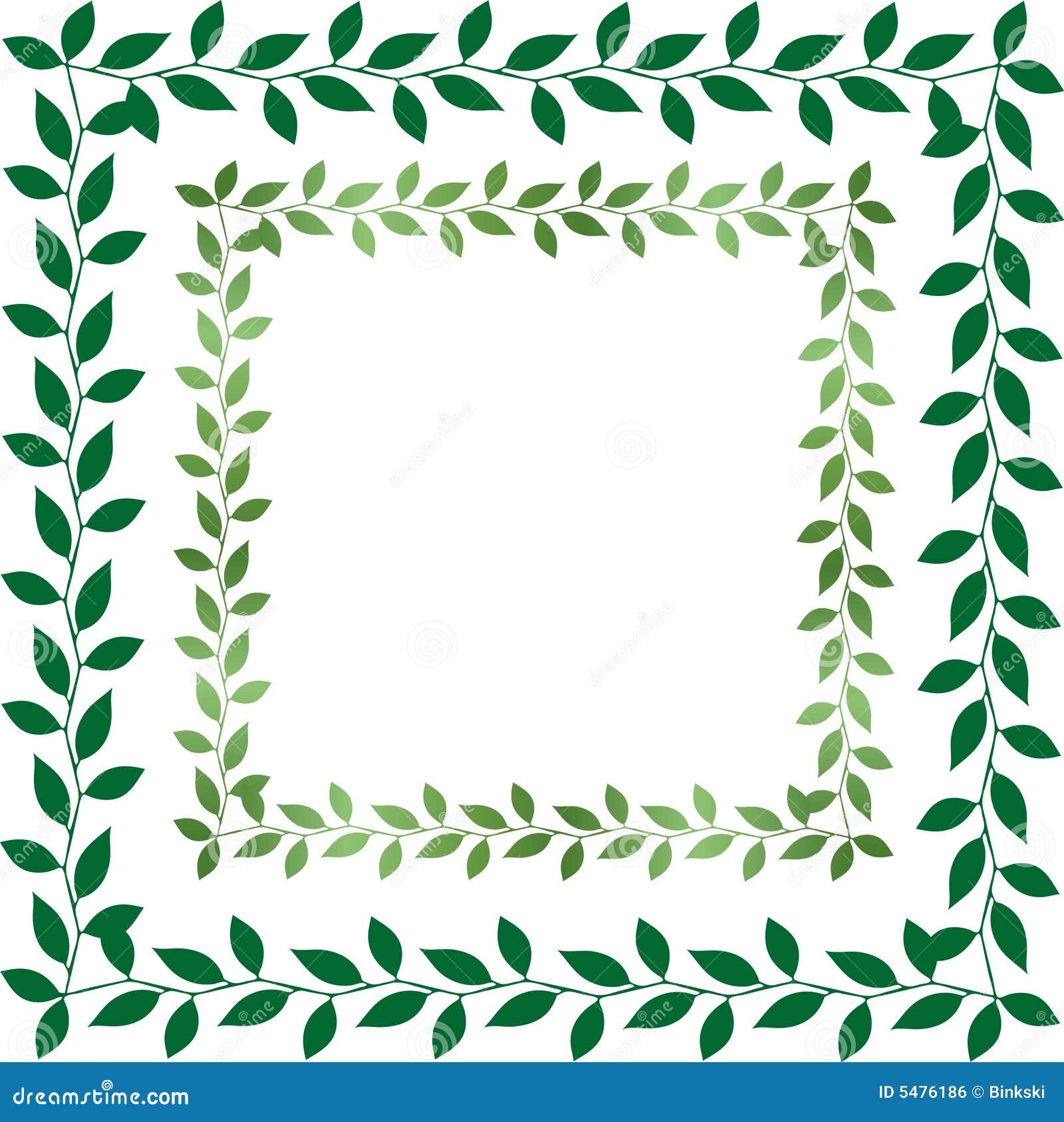 Leaf Border stock vector. Illustration of grunge, decoration - 5476186