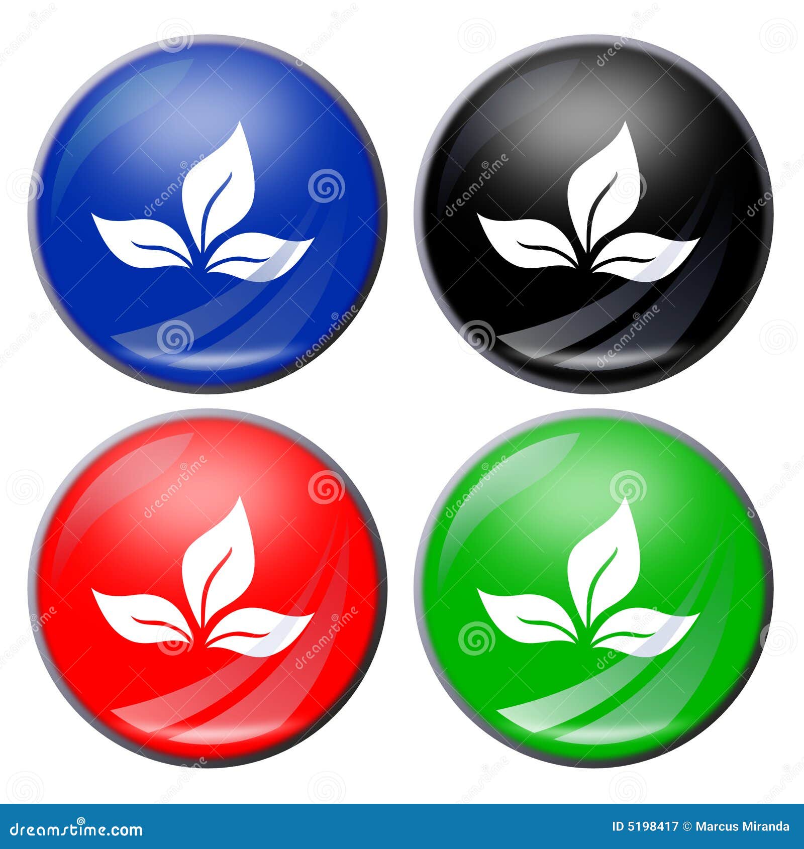 Leaf button stock illustration. Illustration of simple - 5198417
