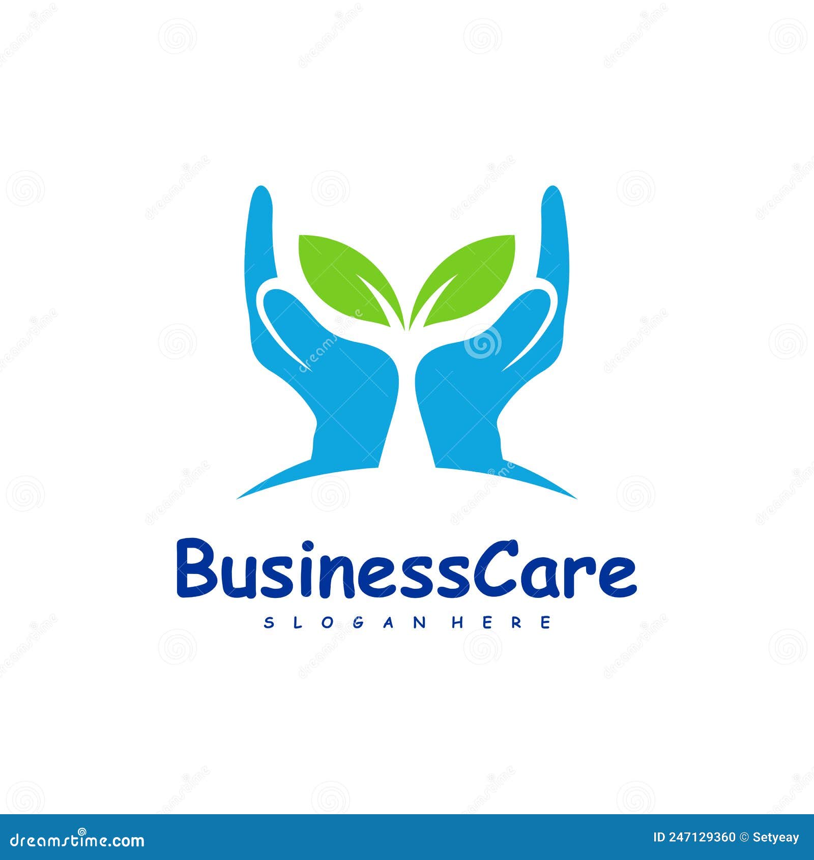 Leaf Care Logo Design Vector. Icon Symbol Stock Illustration ...