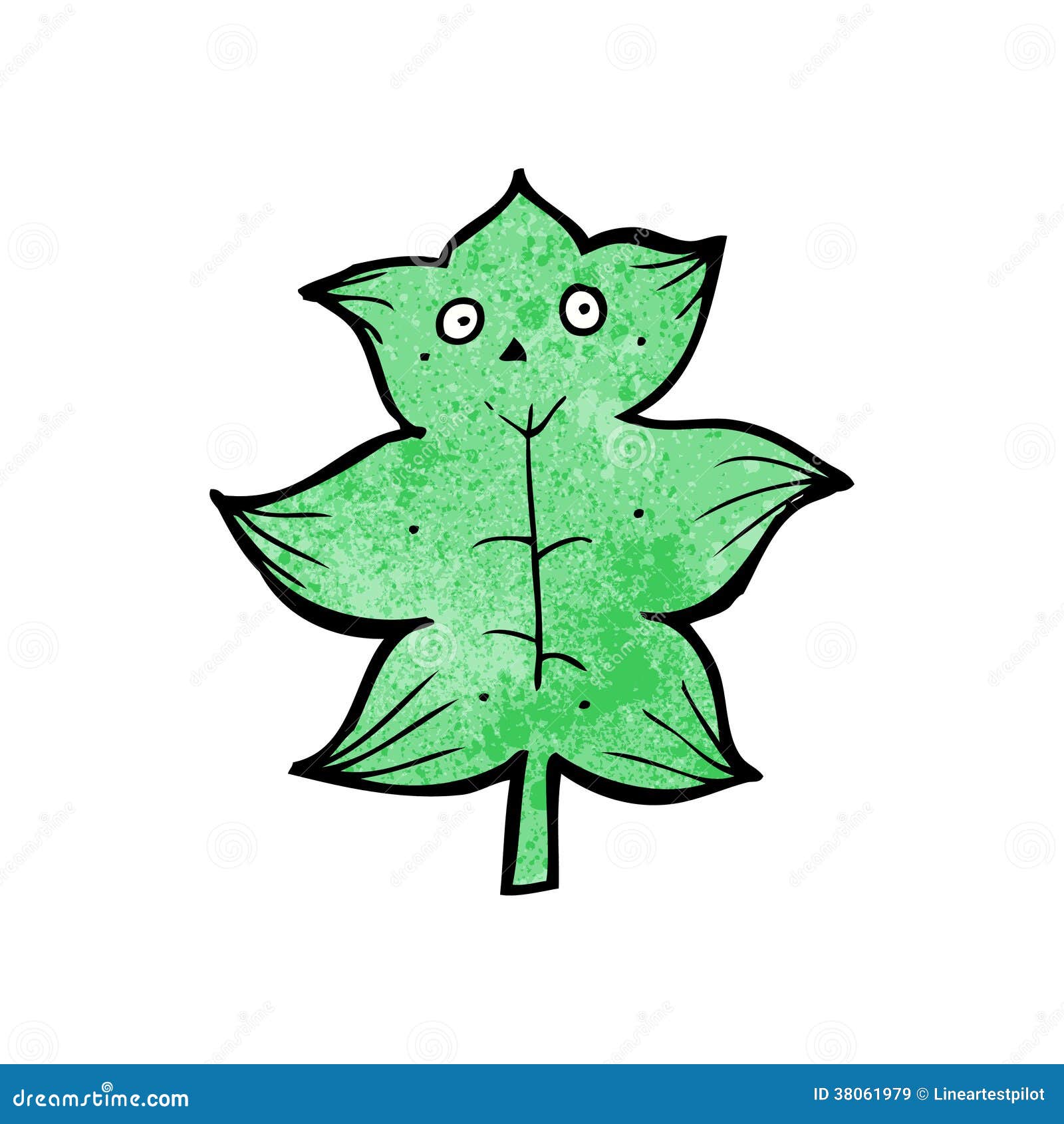 Leaf cartoon stock vector. Illustration of artwork, drawing - 38061979