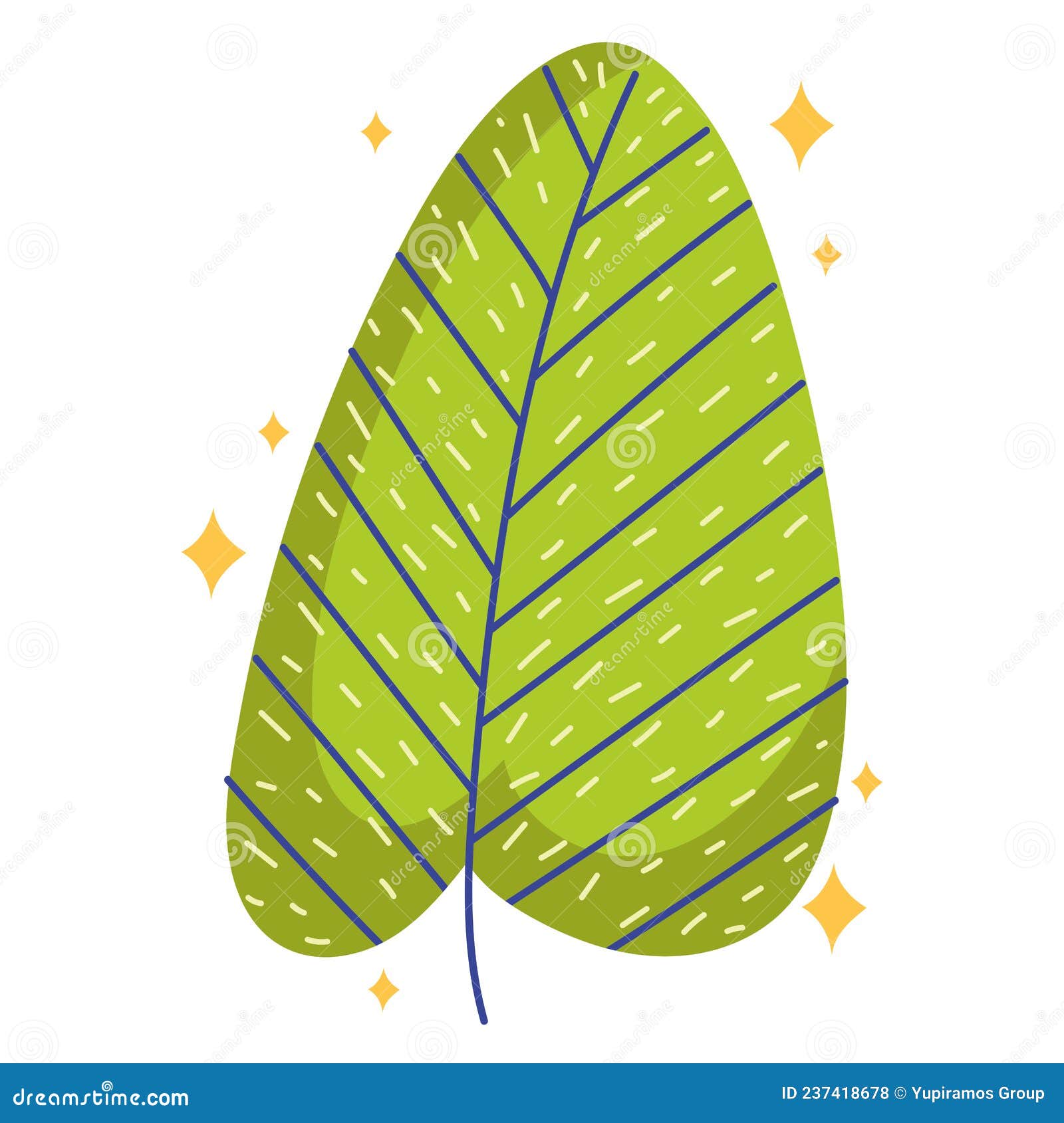 Leaf cartoon icon stock vector. Illustration of cute - 237418678