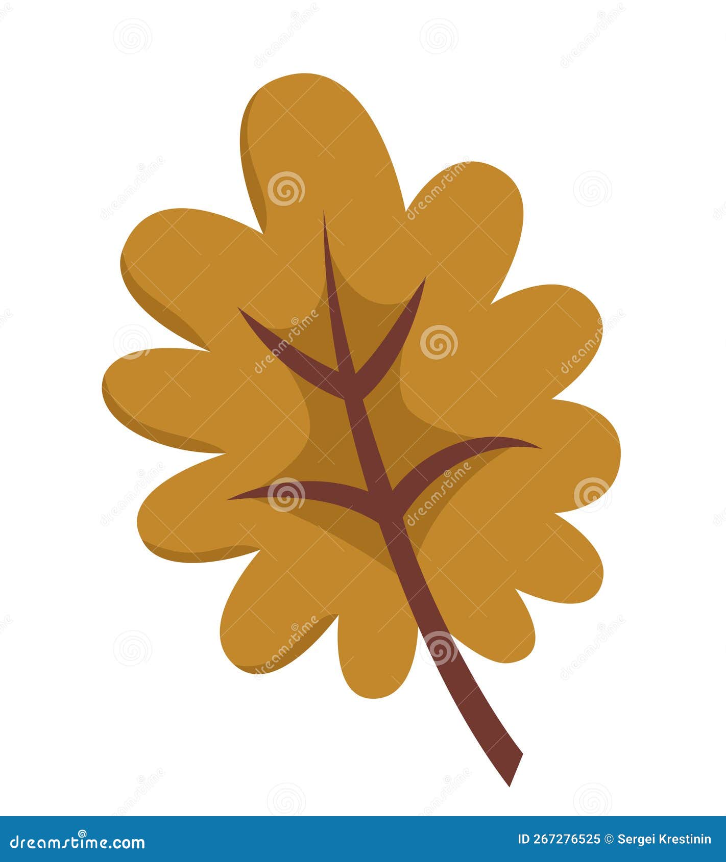 Leaf in cartoon style. stock vector. Illustration of environment ...