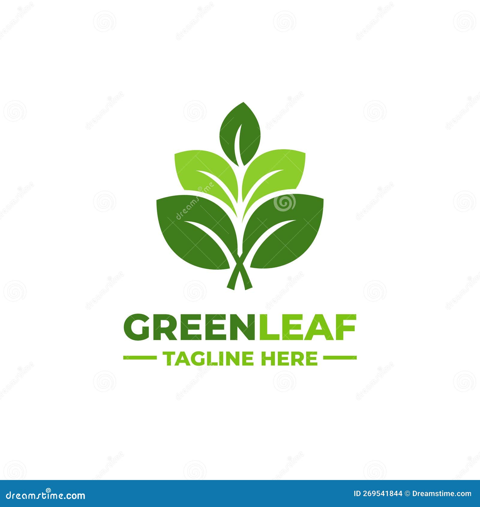 Leaf logo design stock vector. Illustration of identity - 269541844
