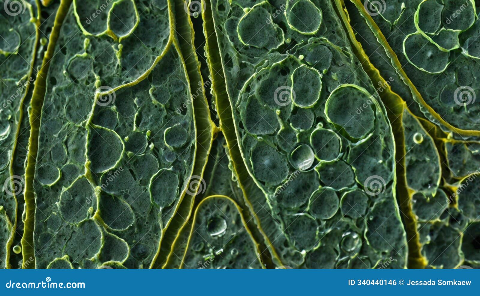 Leaf Cells and Stomata Structure in Photosynthesis Stock Illustration ...