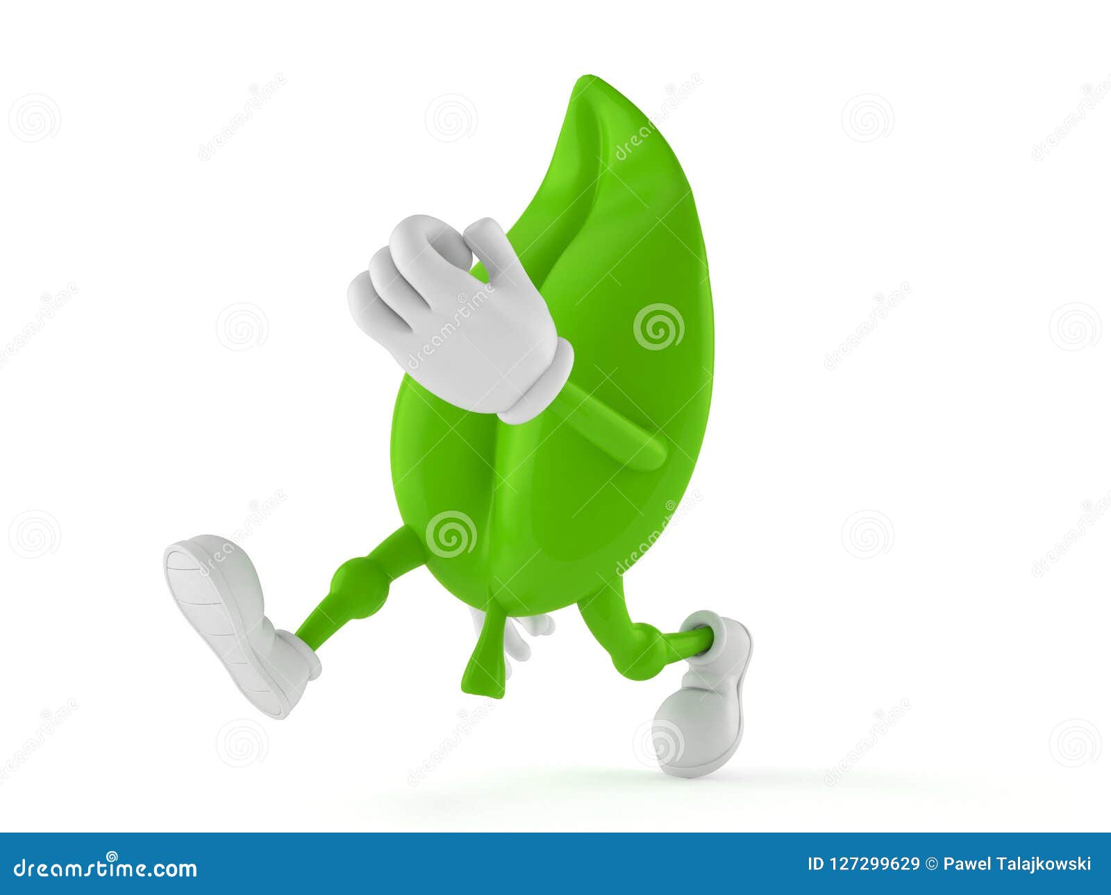 Oak Leaf Character With Angry Emotions, Grumpy Face, Furious Eyes, Arms ...