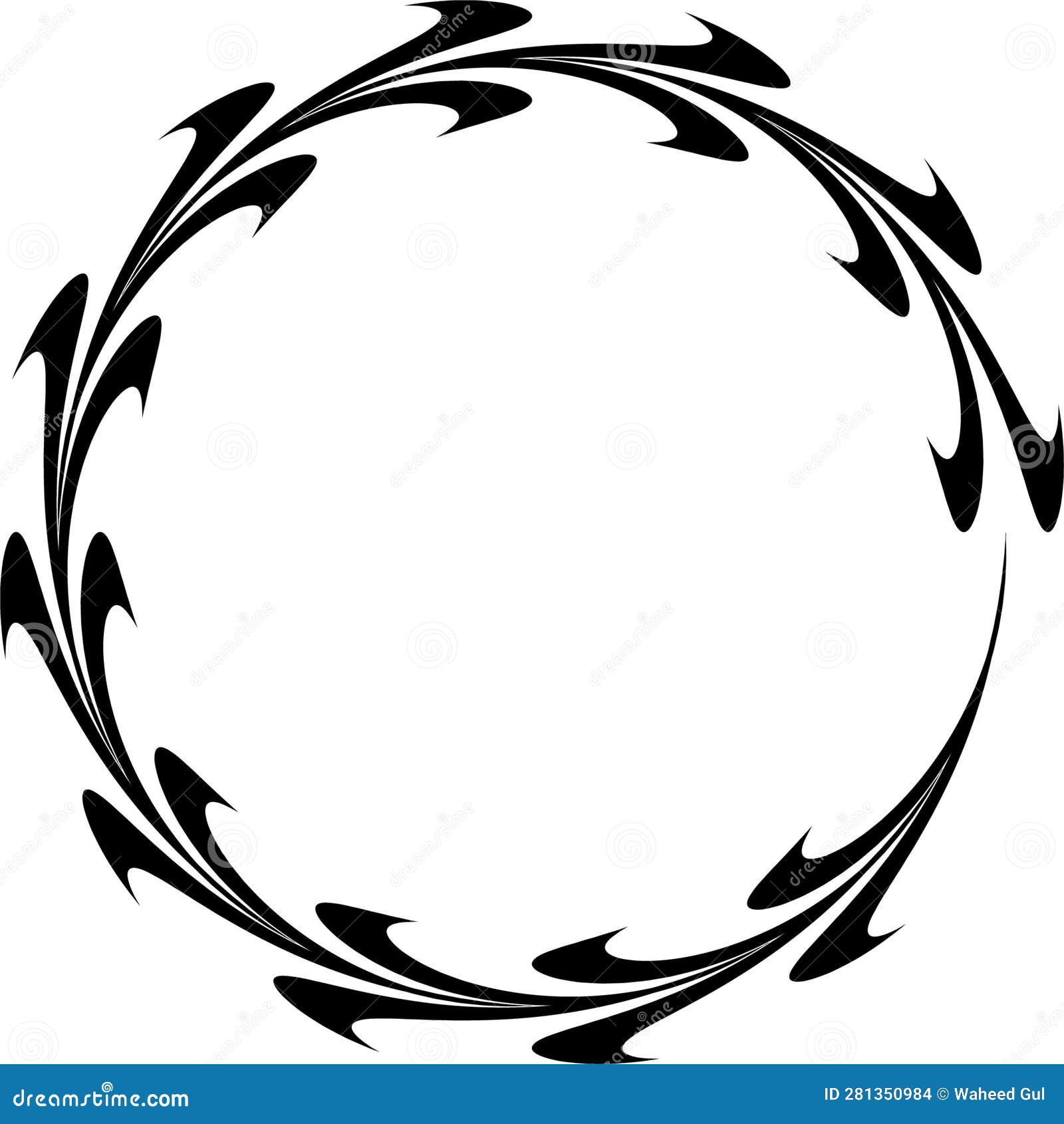Leaf Circle Jpg Image With Svg Vector Cut File For Cricut And ...