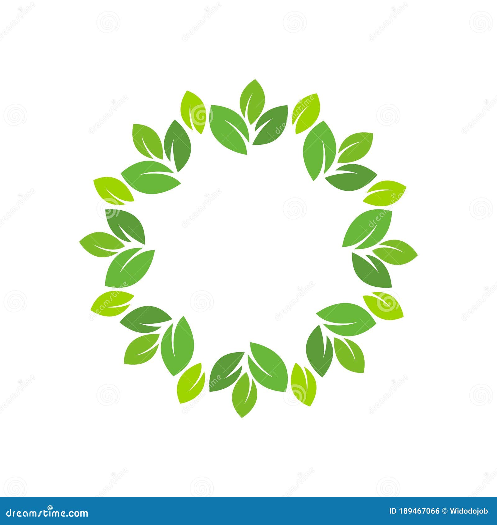 Leaf circle leaves stock vector. Illustration of flora - 189467066