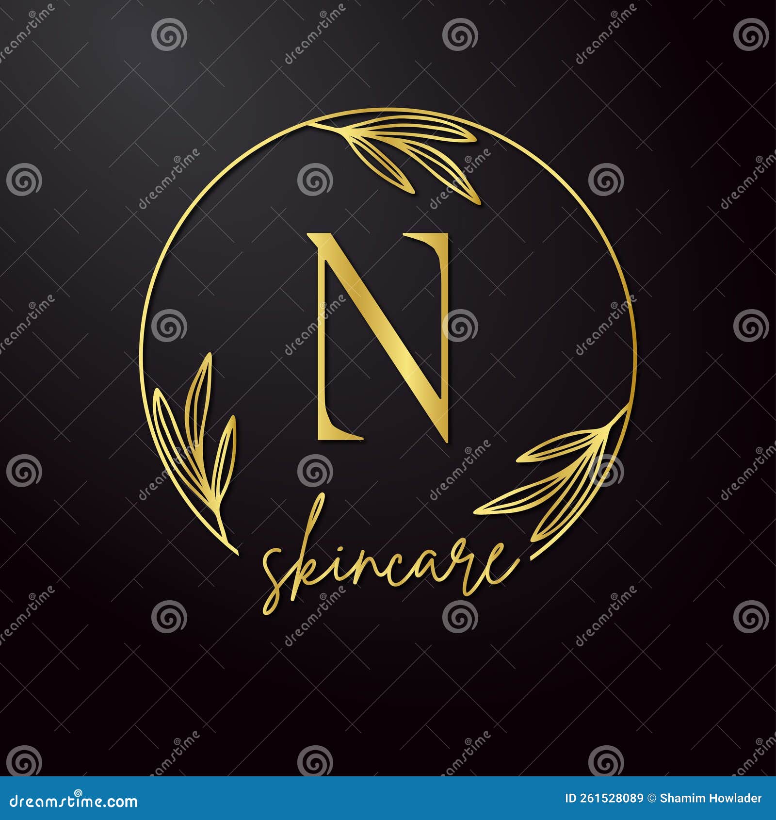 Skincare Logo Or For Salon, Logo With A Woman`s Face Vector ...