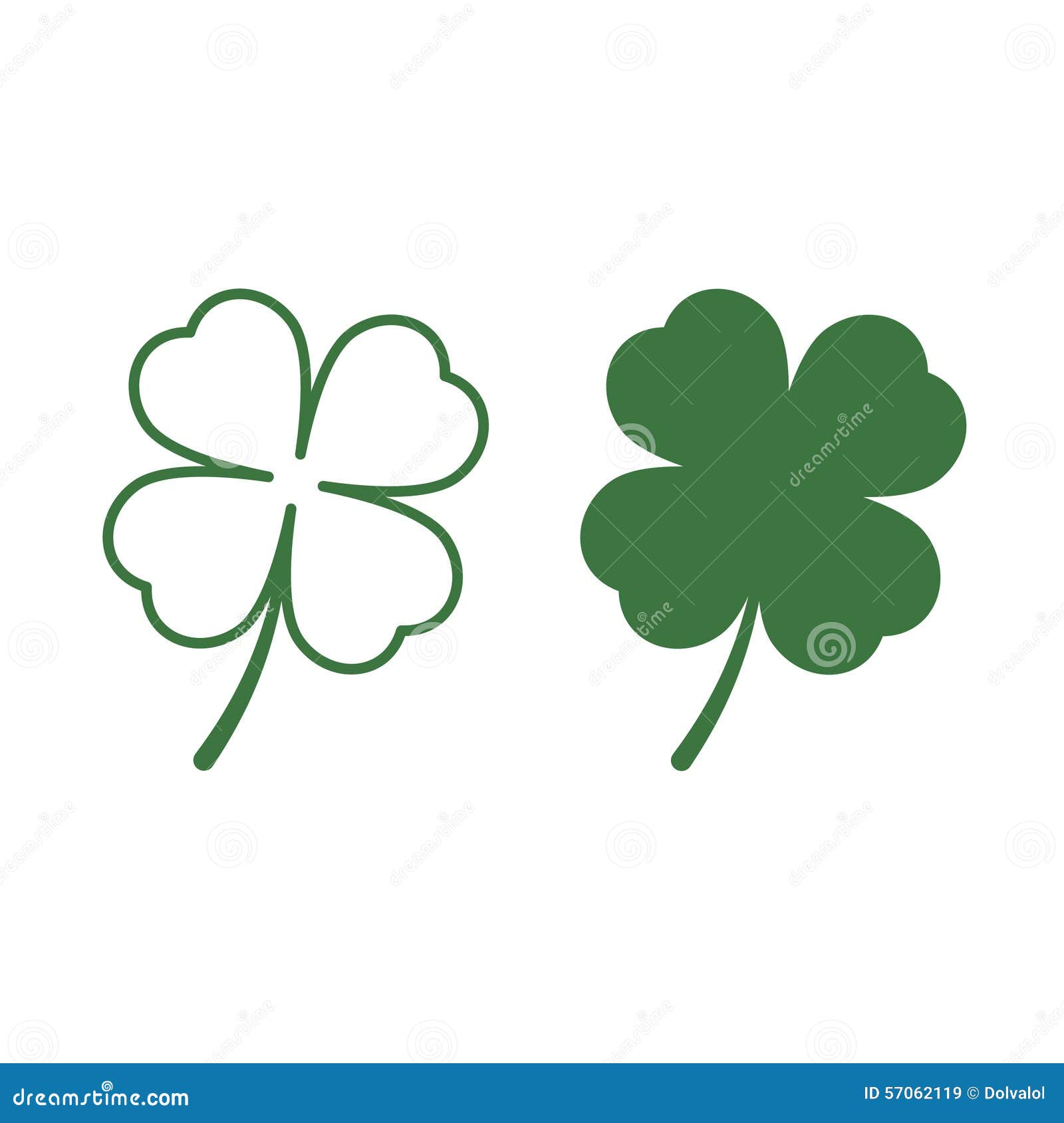 4 Leaf Clover Vector