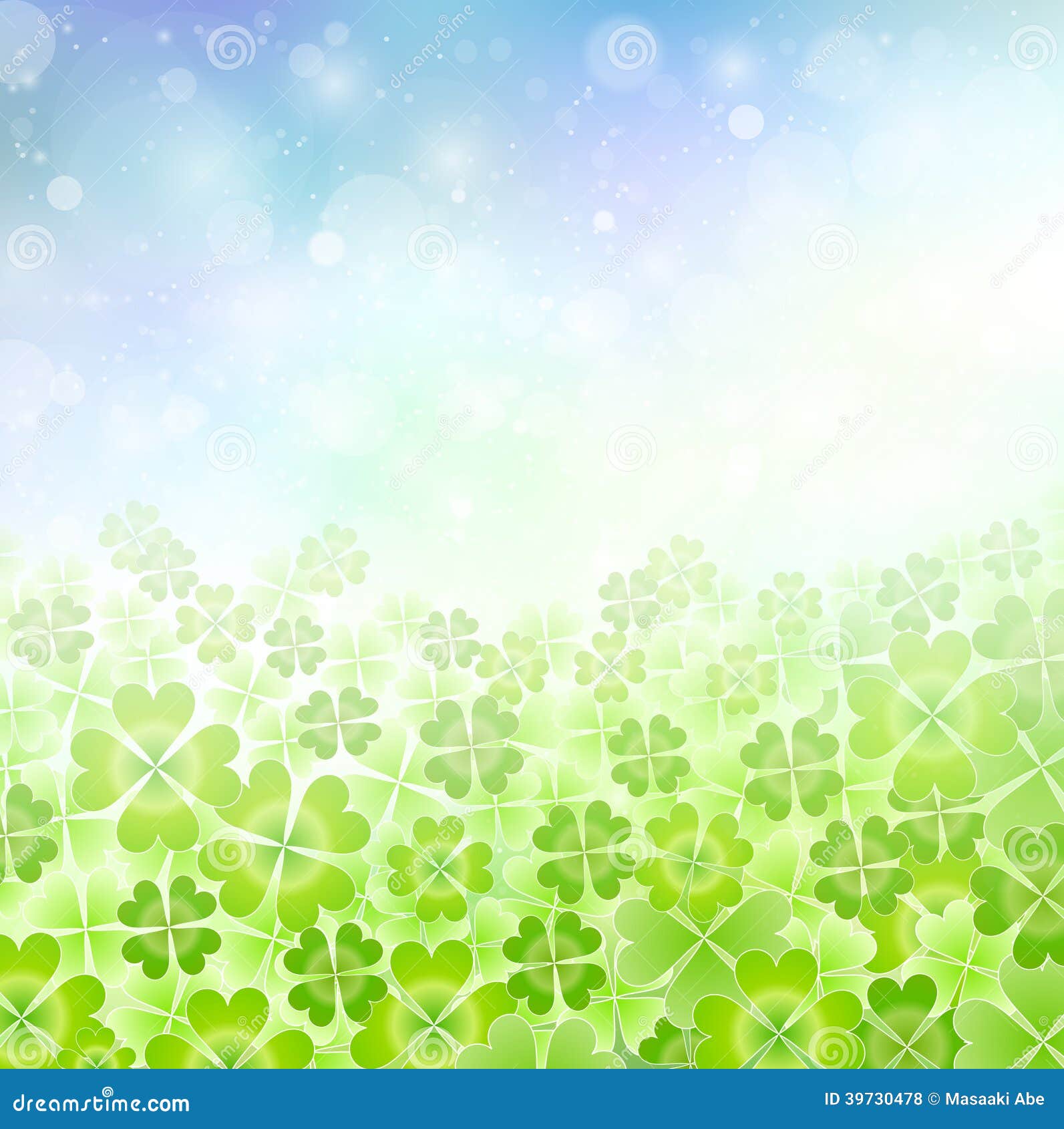 Leaf clover landscape stock vector. Illustration of background - 39730478