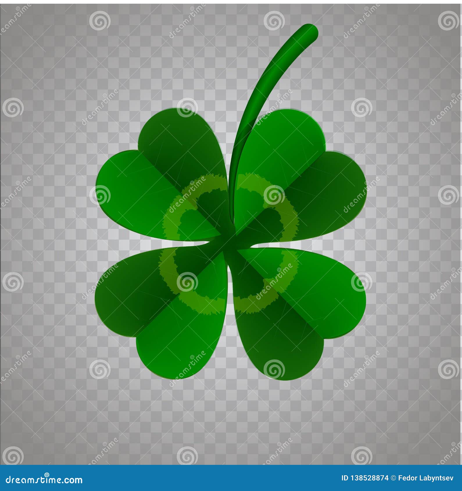 Leaf of a Clover Symbol of Ireland, Vector Illustration Stock Vector ...