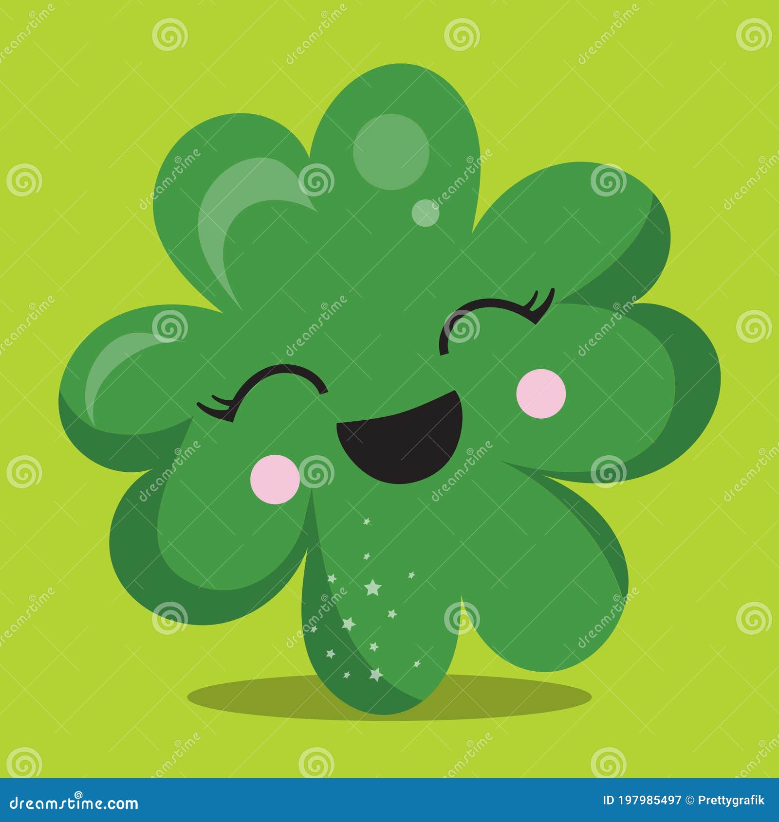 LEAF CLOVER YELLOWGREEN 06 stock vector. Illustration of graphic ...