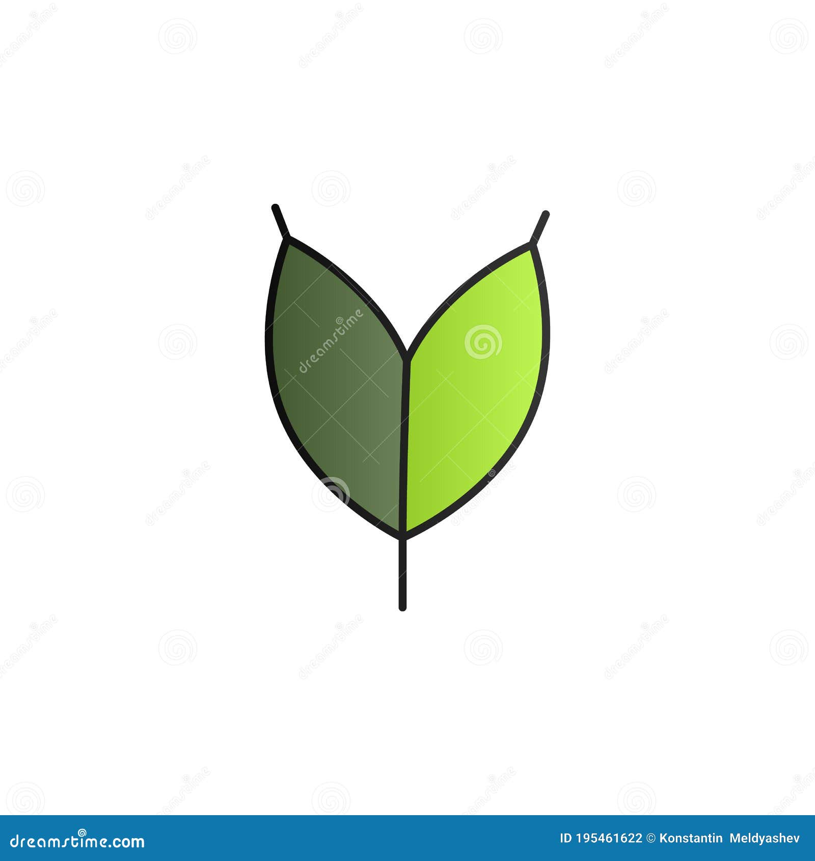 Leaf Color Gradient Vector Icon Stock Illustration - Illustration of ... Leaf Color Gradient Vector Icon Stock Illustration - Illustration of ...