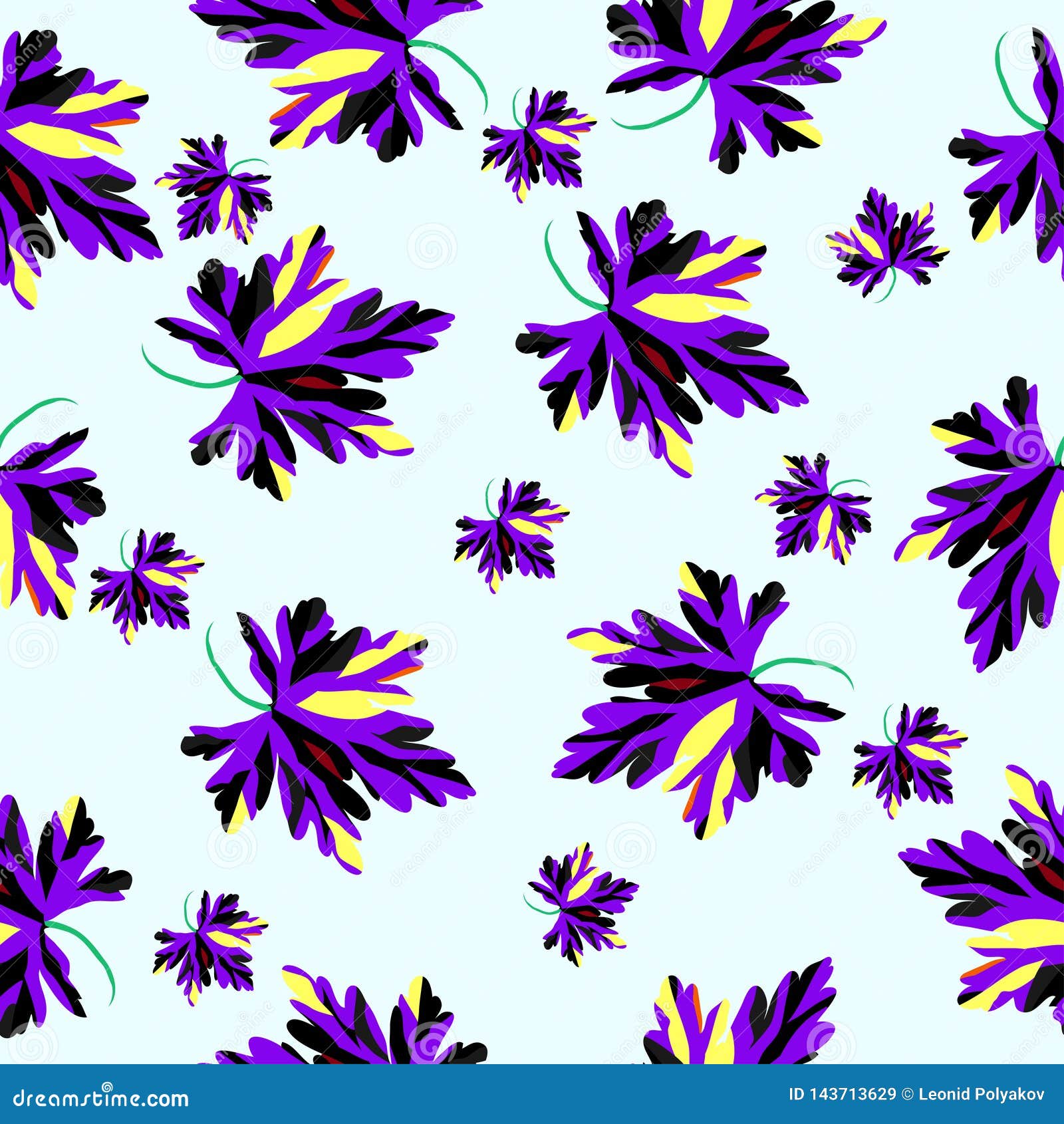 Leaf Colored Graffiti Seamless Pattern Stock Illustration ...