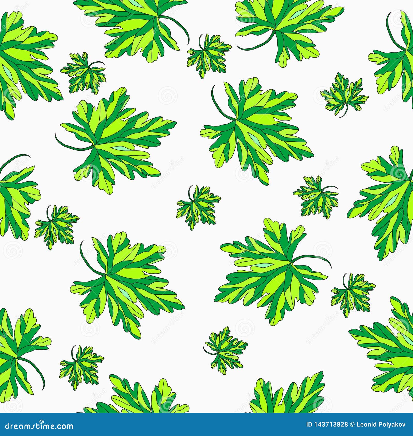 Leaf Colored Graffiti Seamless Pattern Stock Illustration ...
