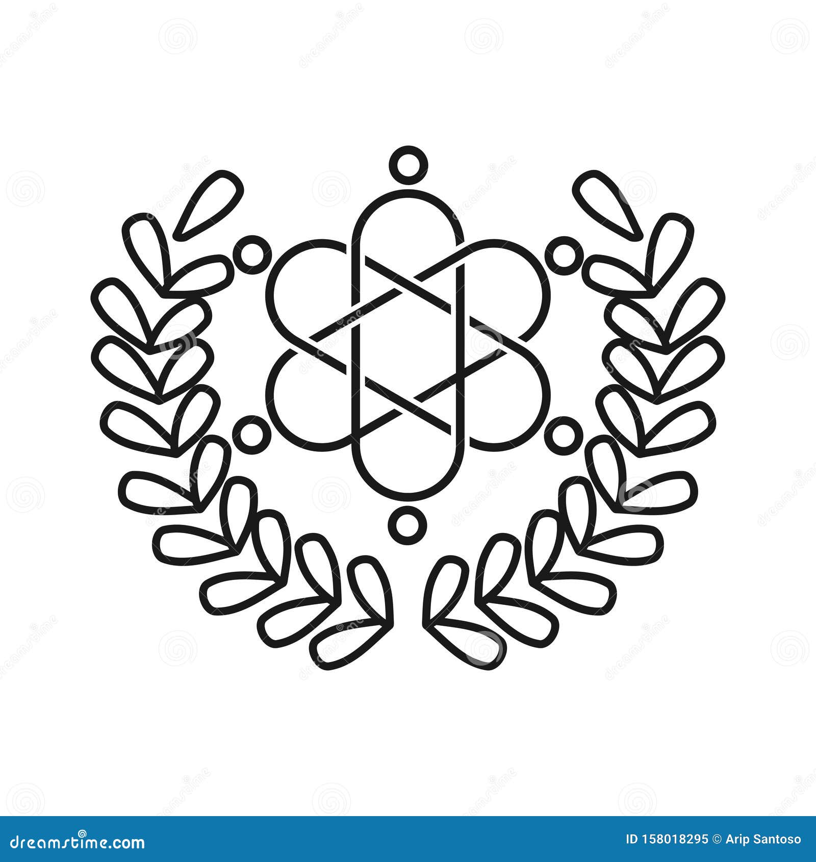 Leaf Commitment Teamwork Together Outline Logo Stock Vector - Illustration of graphic, decision ...