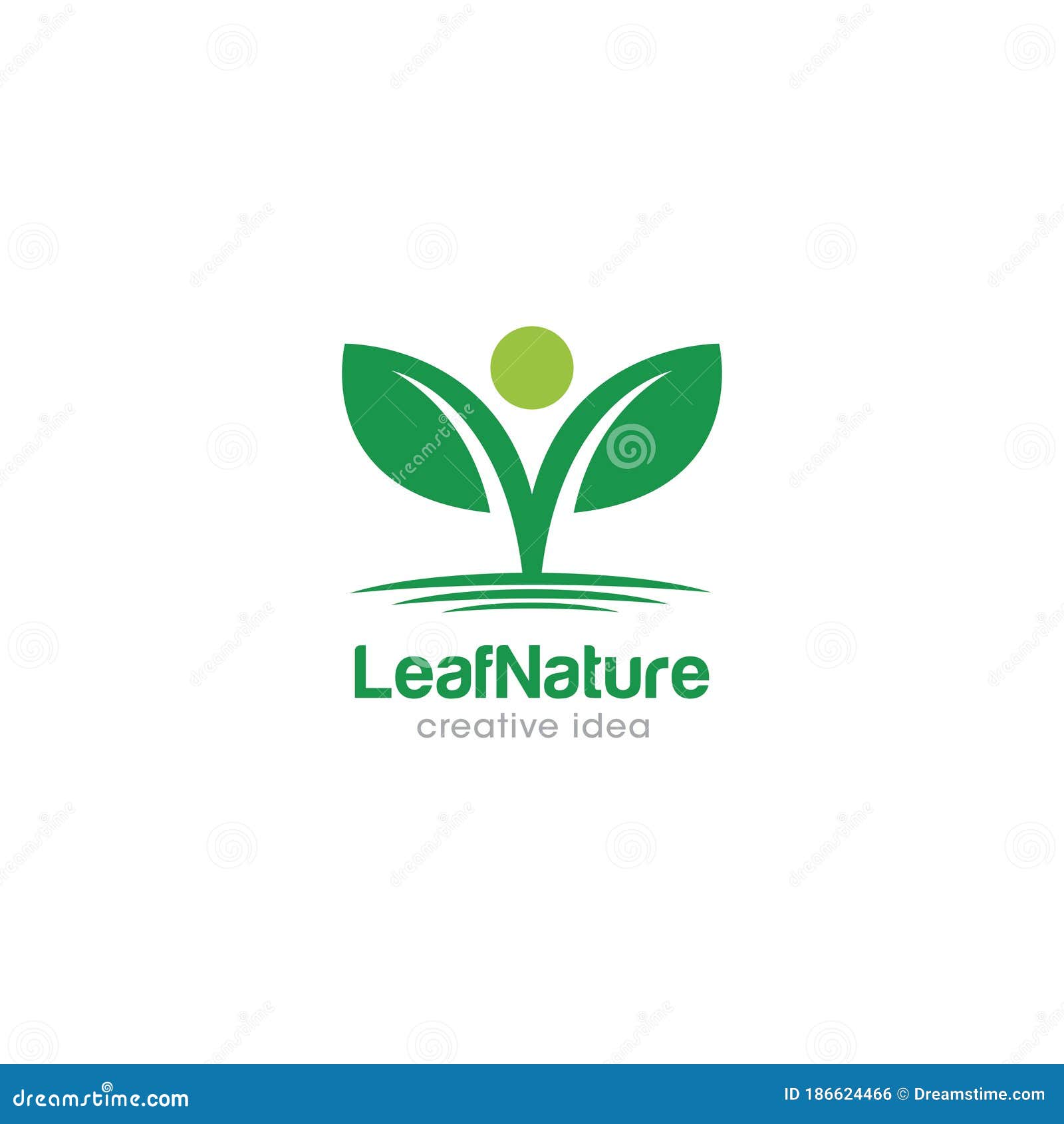 Leaf Creative Concept Logo Design Template Stock Vector - Illustration ...