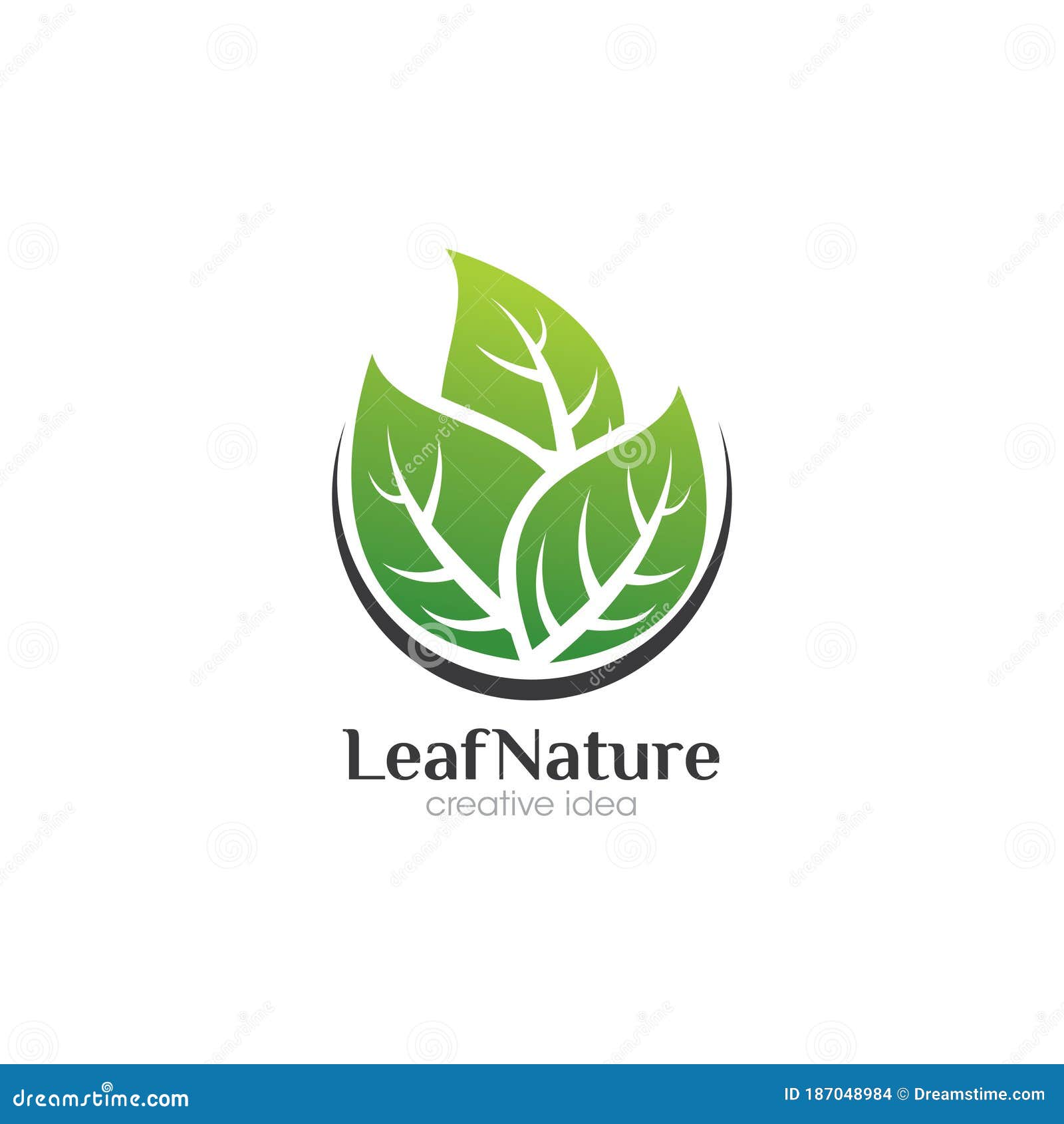 Leaf Creative Concept Logo Design Template Stock Vector - Illustration ...