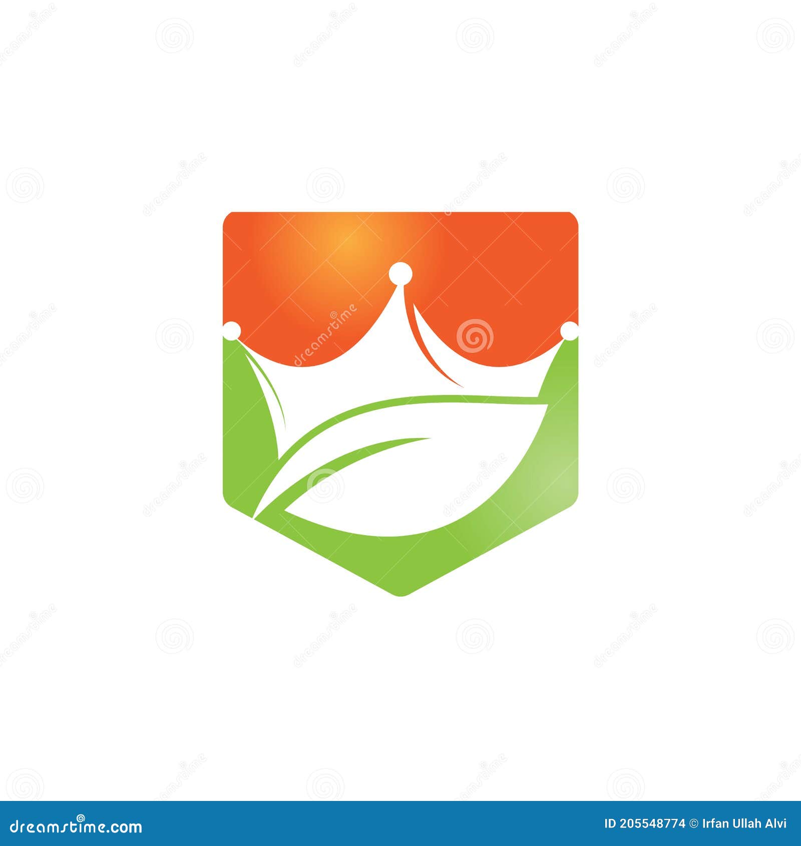 Leaf Crown Vector Logo Design. Stock Vector - Illustration of jewellery ...