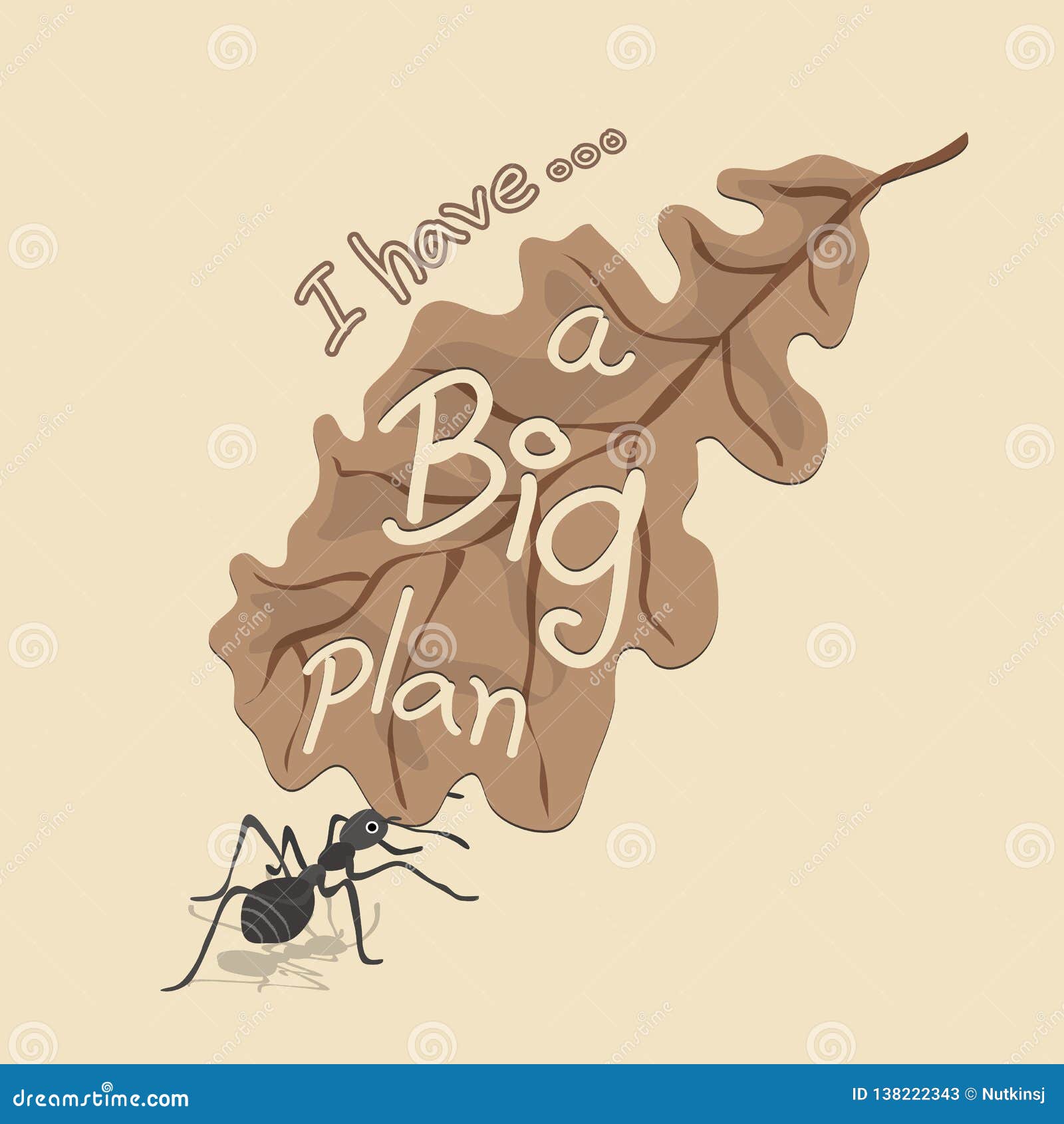 Leaf Cutter Ant Concept stock vector. Illustration of cutter - 138222343