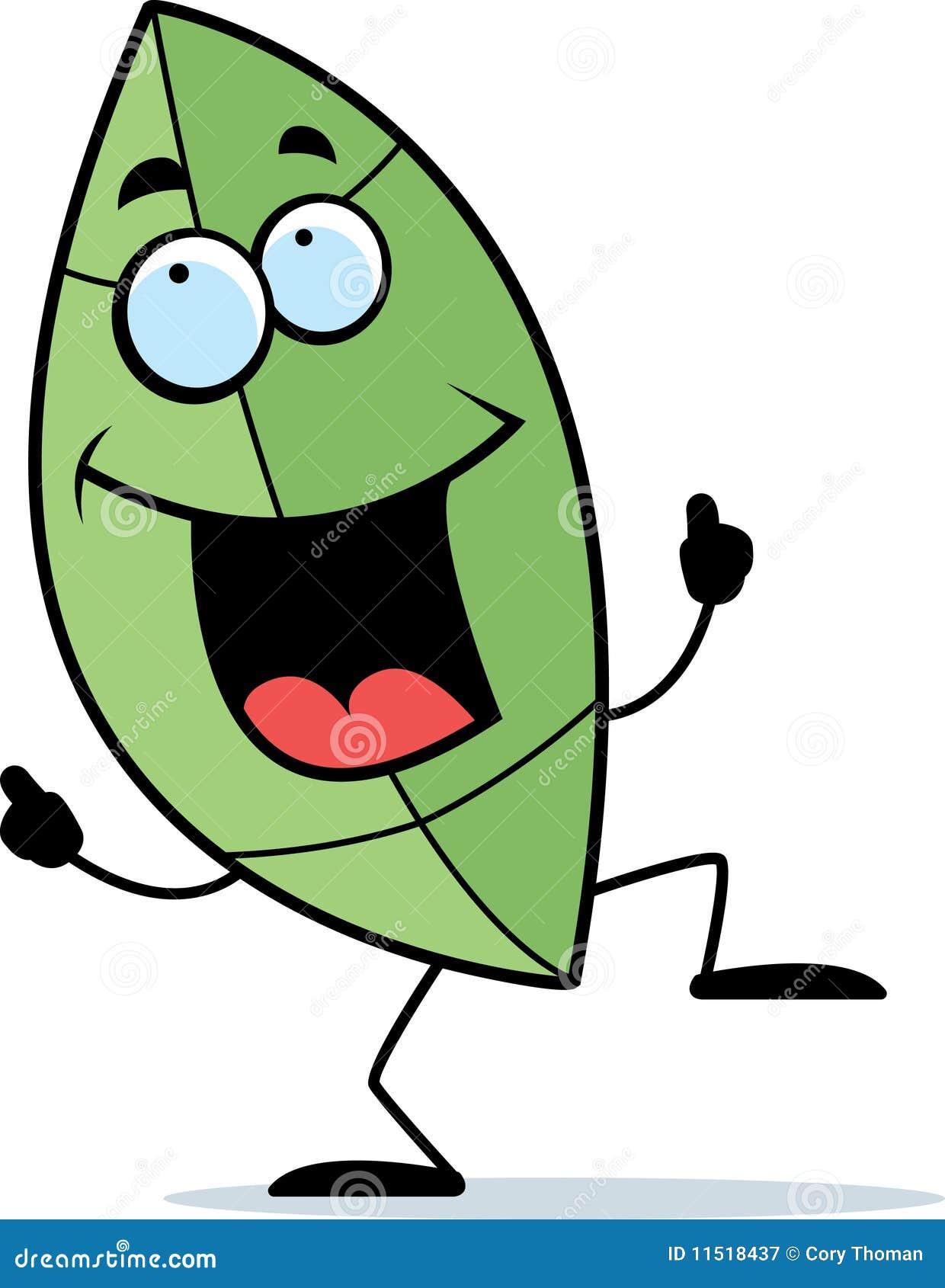 Leaf Dancing stock vector. Illustration of green, environment - 11518437