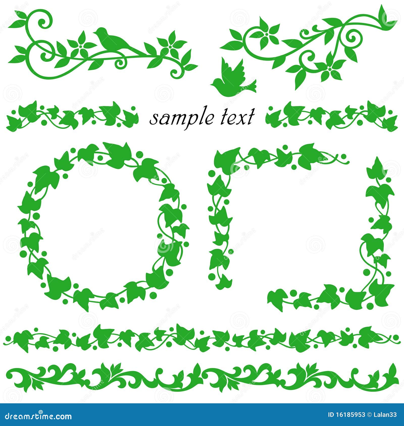 Leaf decoration stock vector. Illustration of vine, swirl - 16185953