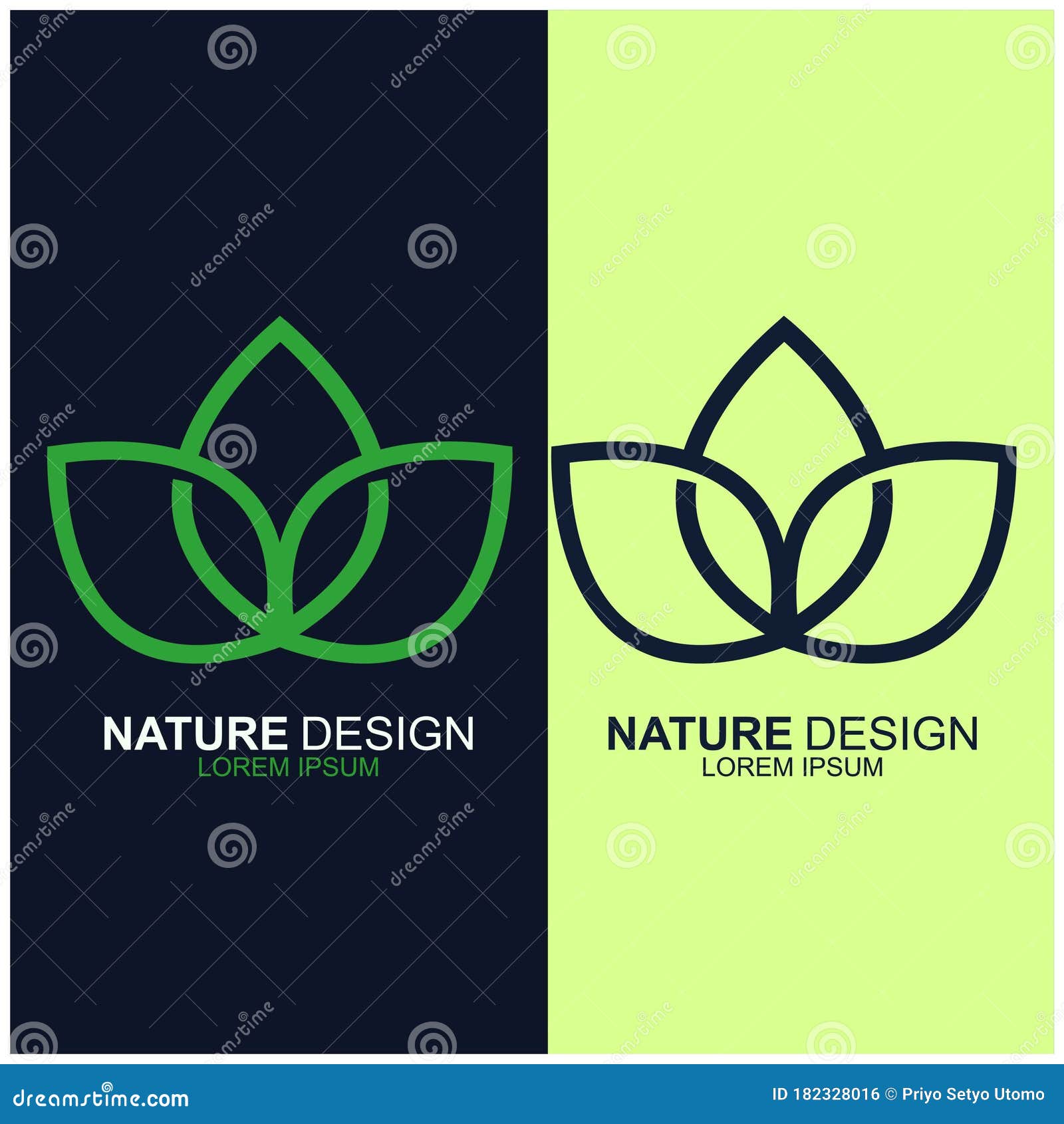 Leaf design logo Template stock vector. Illustration of garden - 182328016