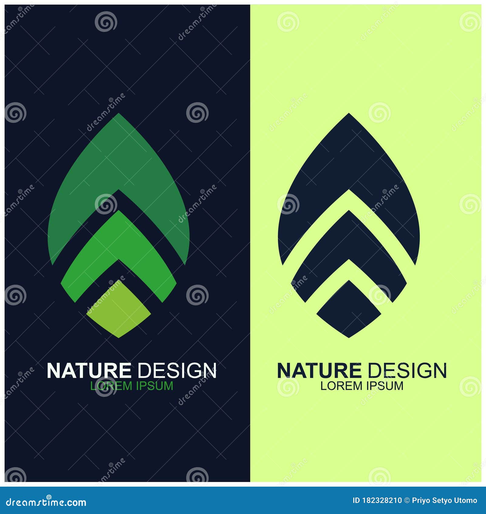 Leaf design logo Template stock vector. Illustration of organic - 182328210