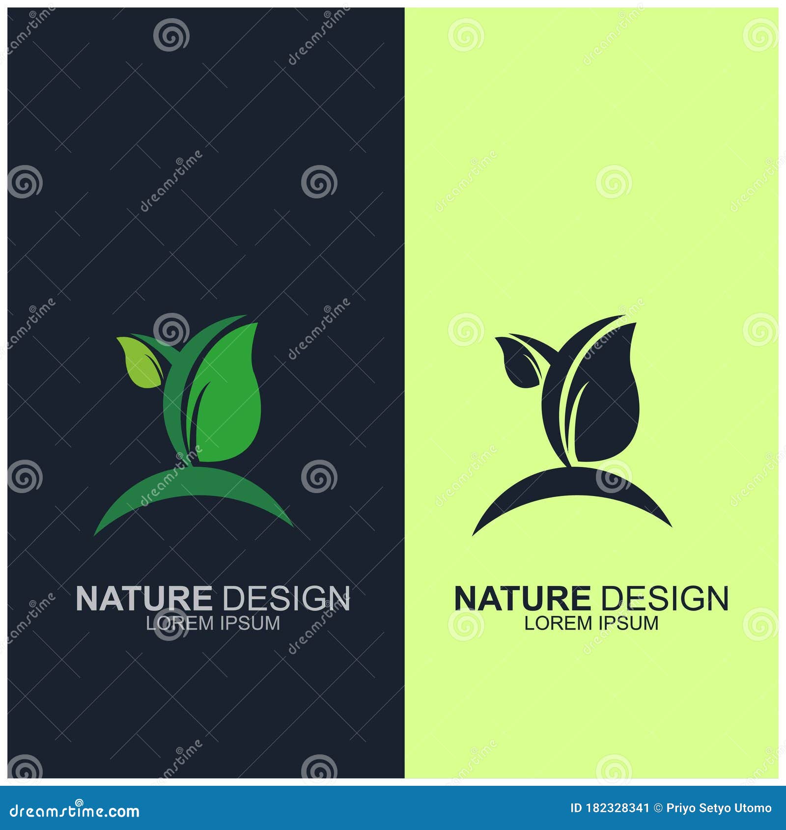 Leaf design logo Template stock vector. Illustration of health - 182328341