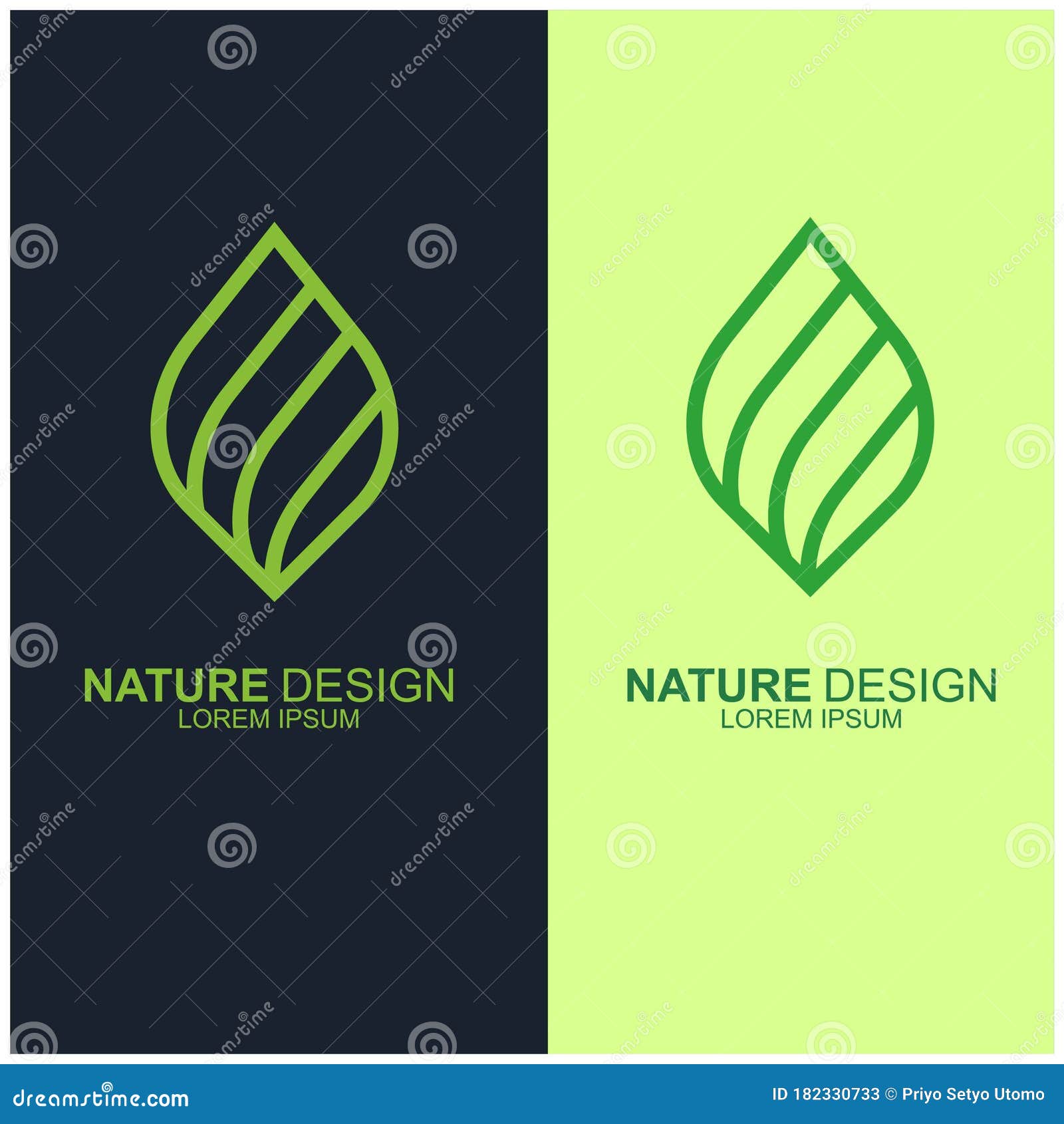 Leaf design logo Template stock vector. Illustration of circle - 182330733