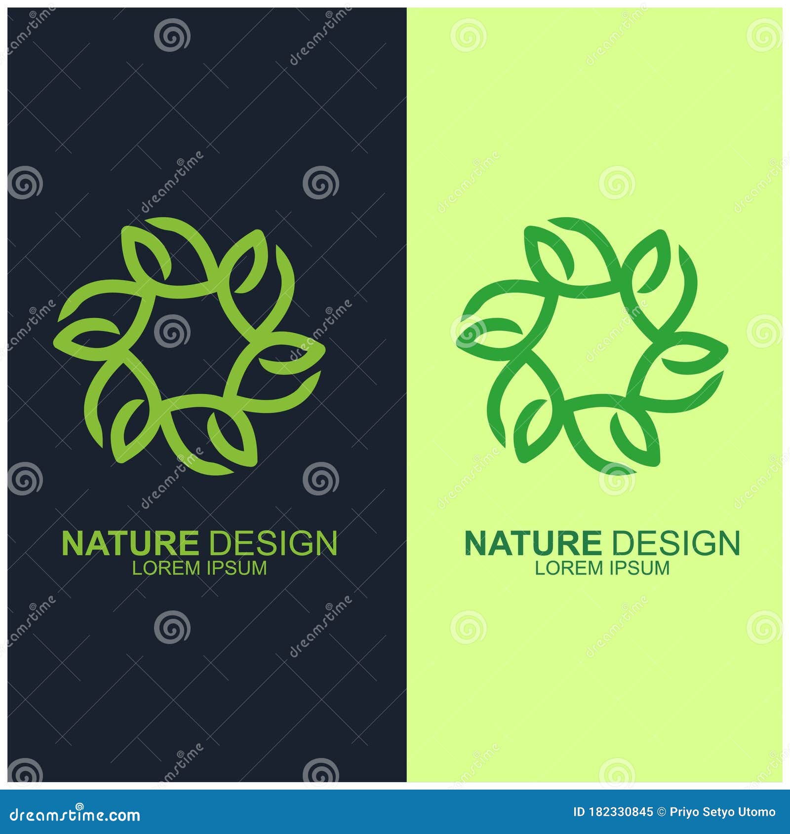 Leaf design logo Template stock illustration. Illustration of icon ...