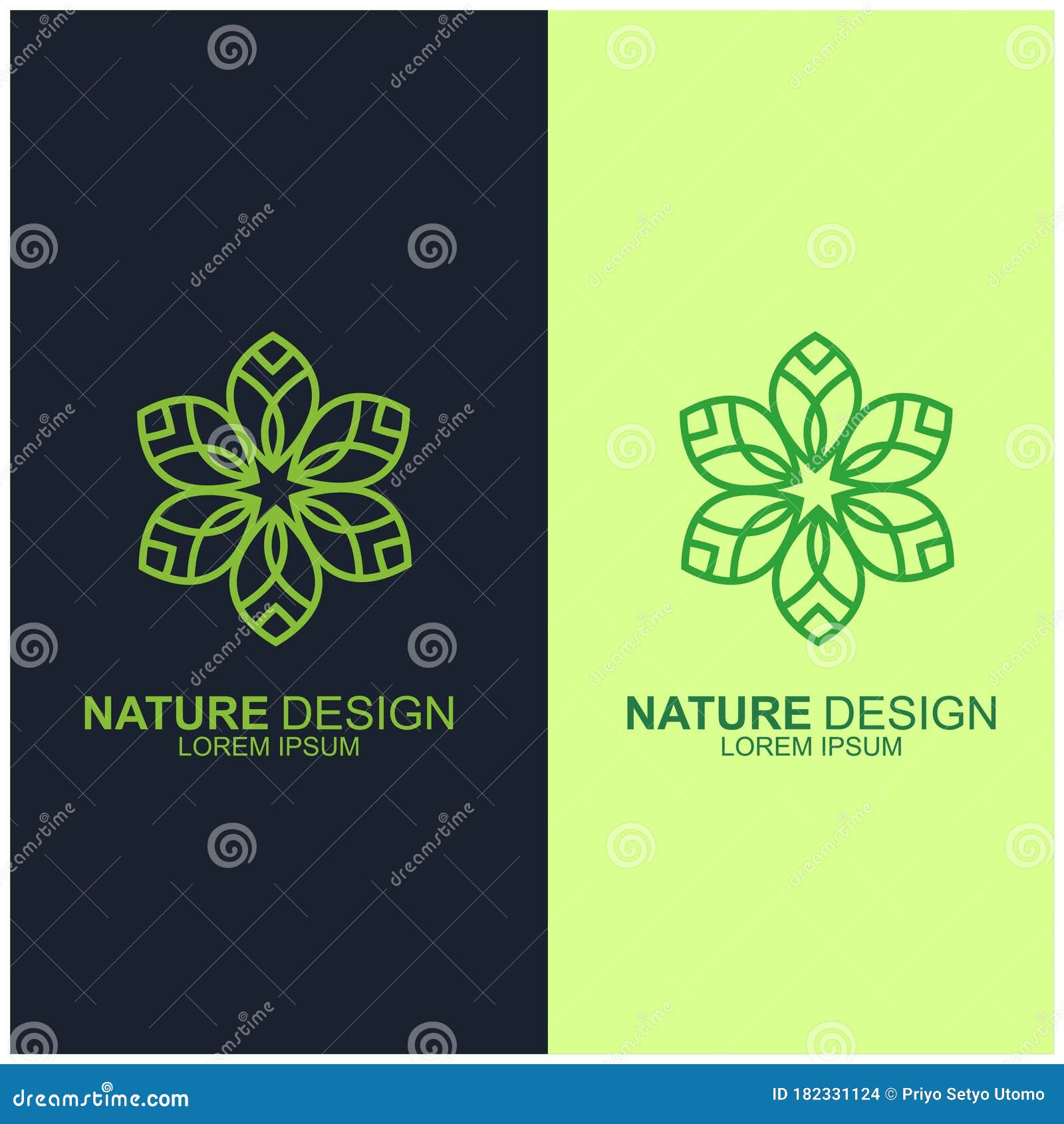 Leaf design logo Template stock vector. Illustration of design - 182331124