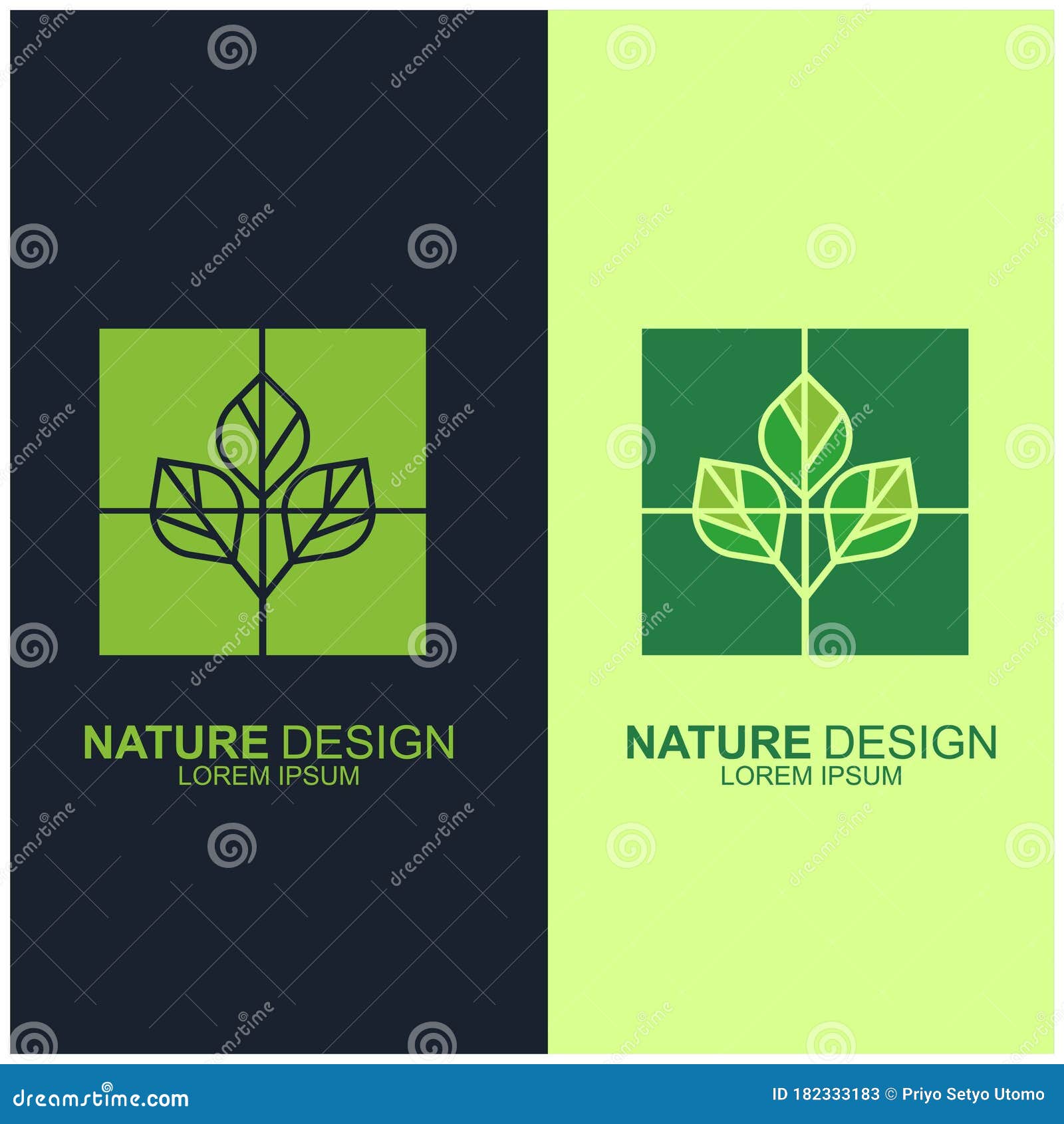 Leaf design logo Template stock vector. Illustration of agriculture ...