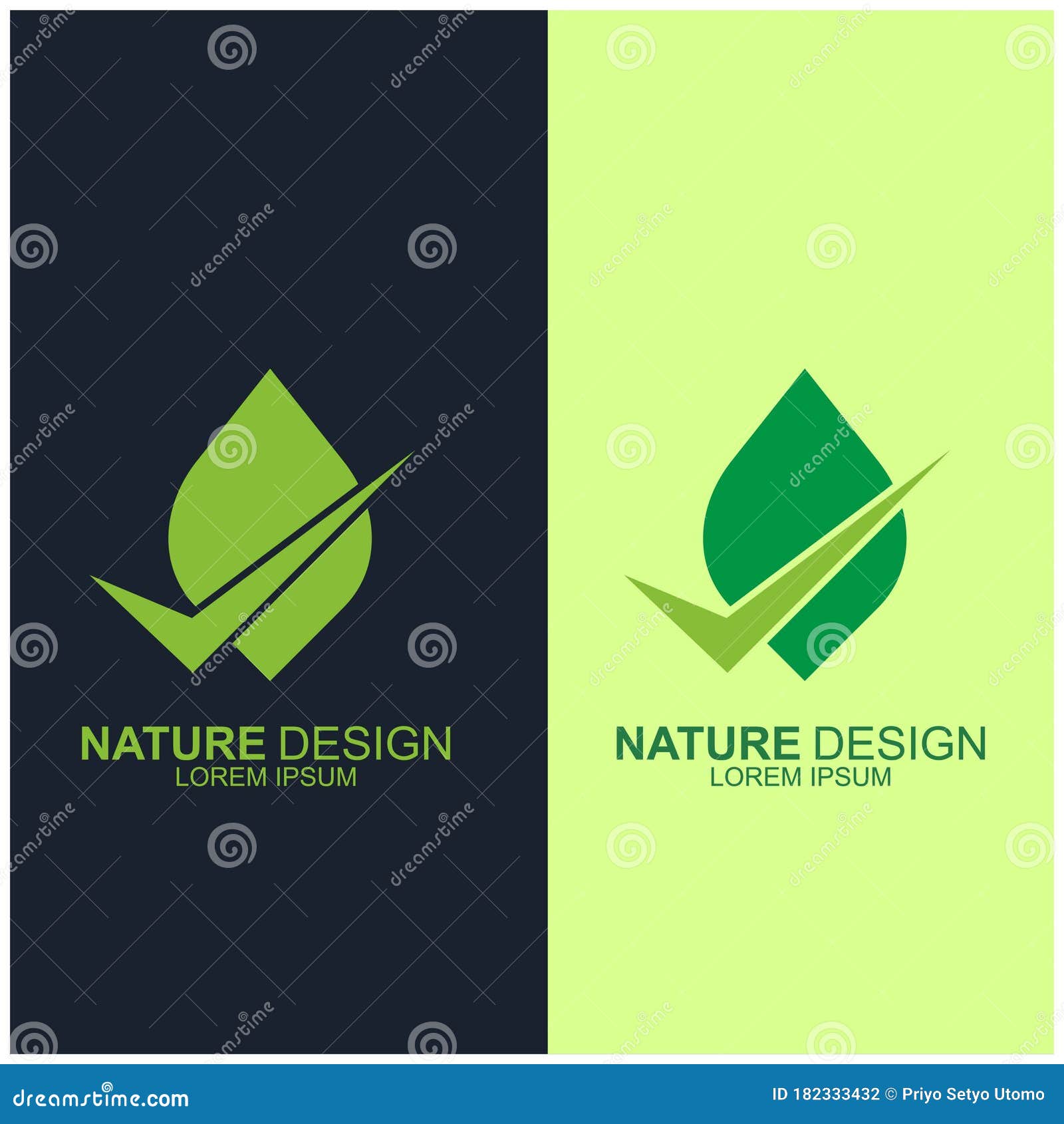 Leaf design logo Template stock vector. Illustration of graphic - 182333432